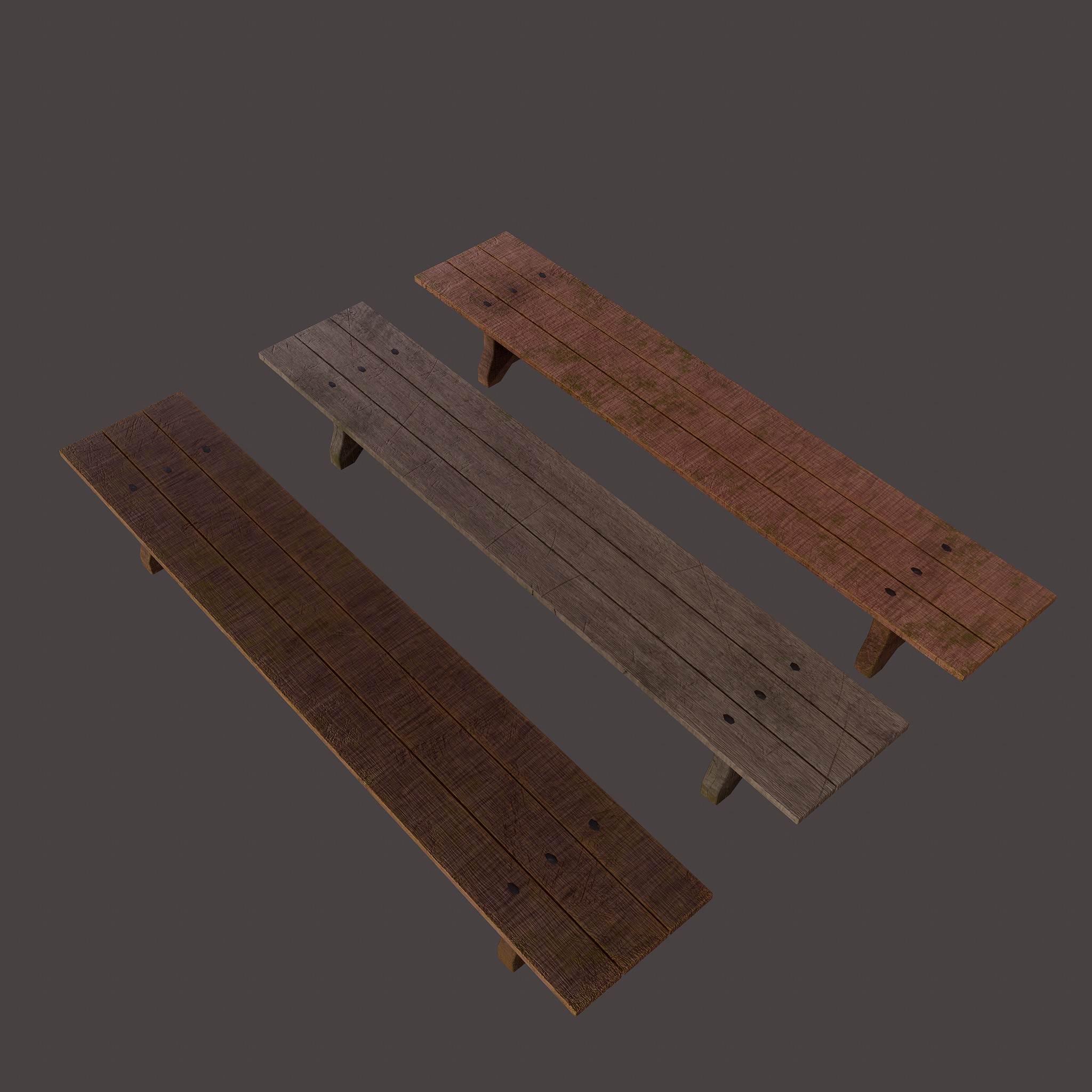 Wooden Bench - Free 3D Model by Get Dead Entertainment
