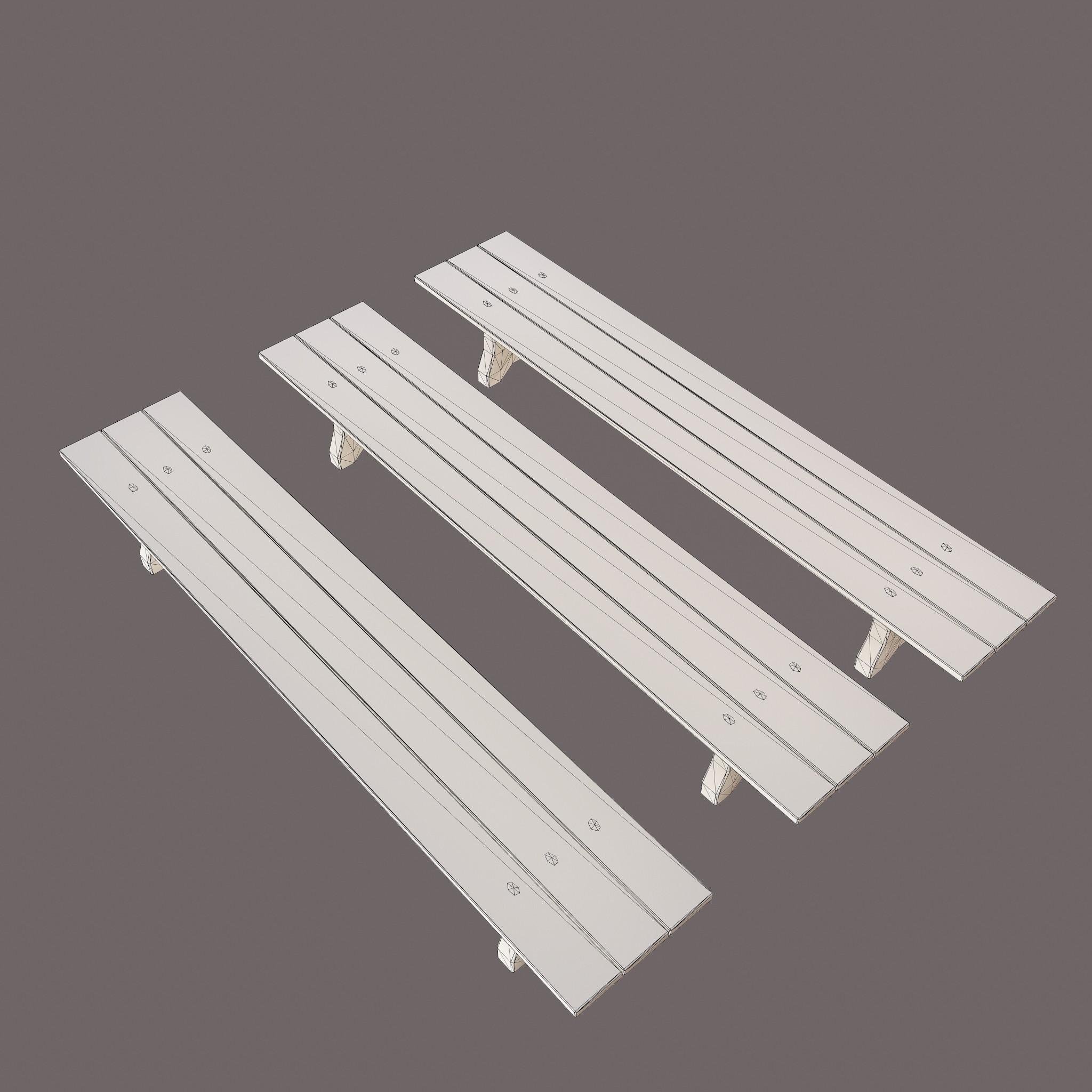 Wooden Bench - Free 3D Model by Get Dead Entertainment