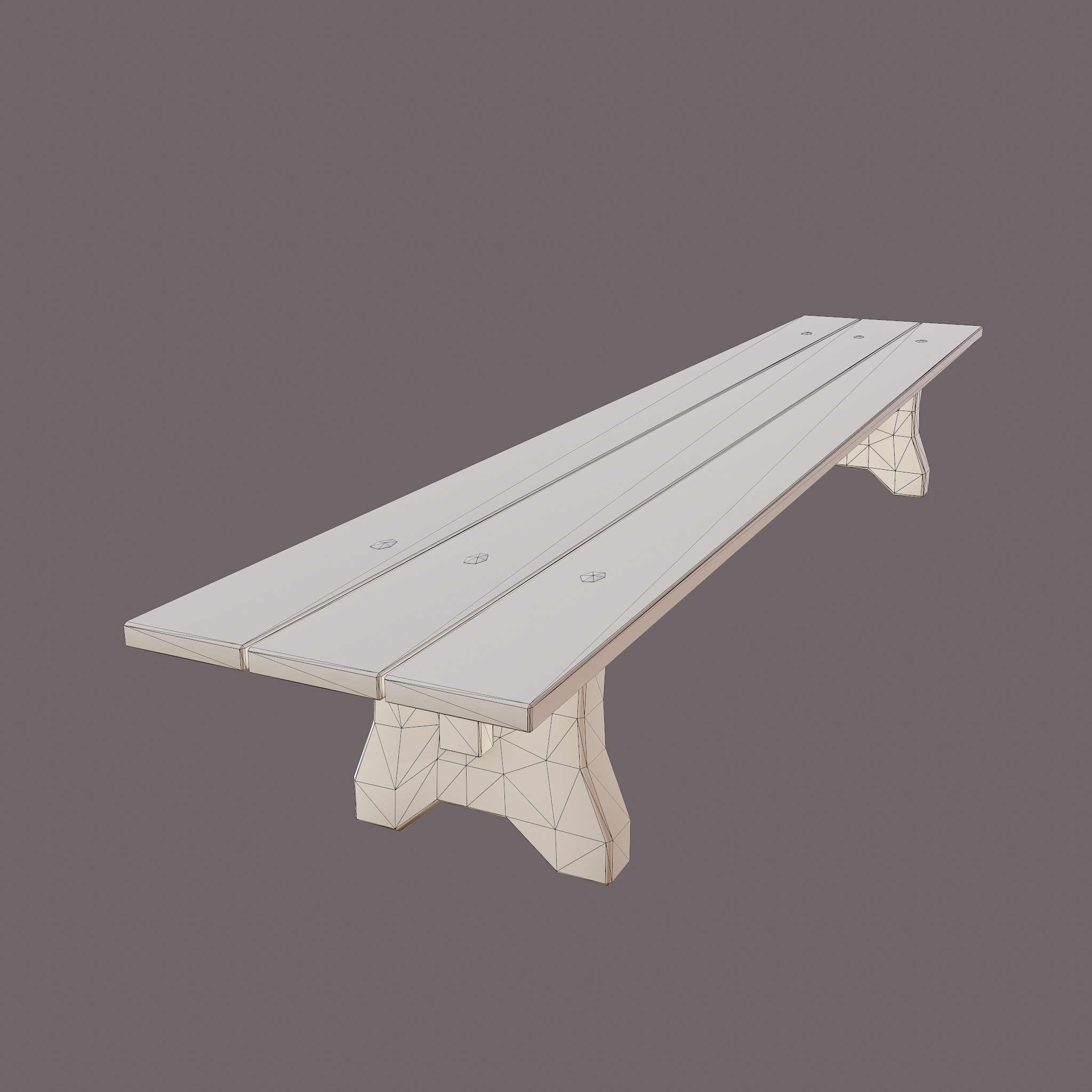 Wooden Bench - Free 3D Model by Get Dead Entertainment