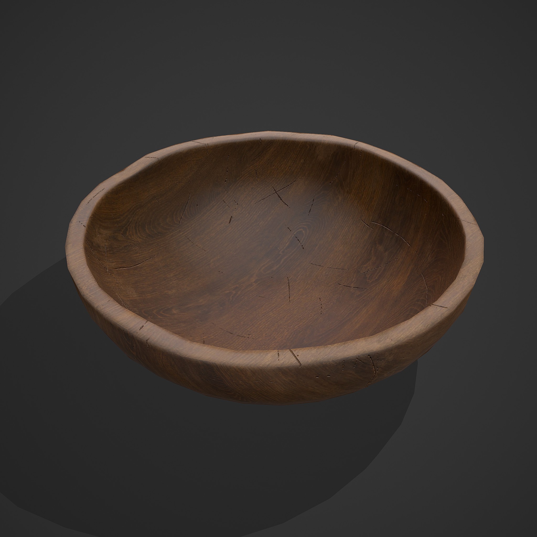 Wooden Bowl 3 - 3D Model by Get Dead Entertainment