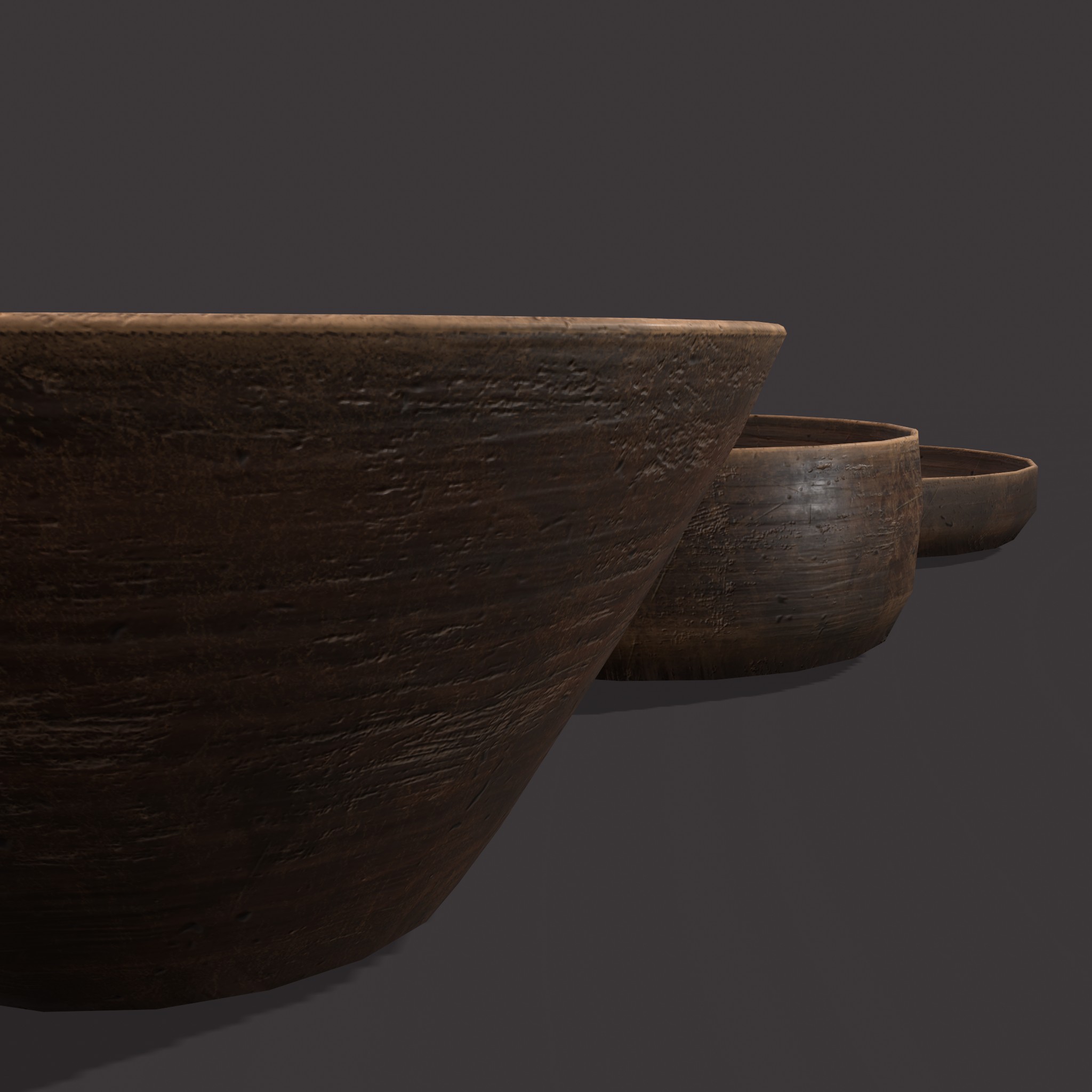 Wooden Bowls - 3D Model by Get Dead Entertainment