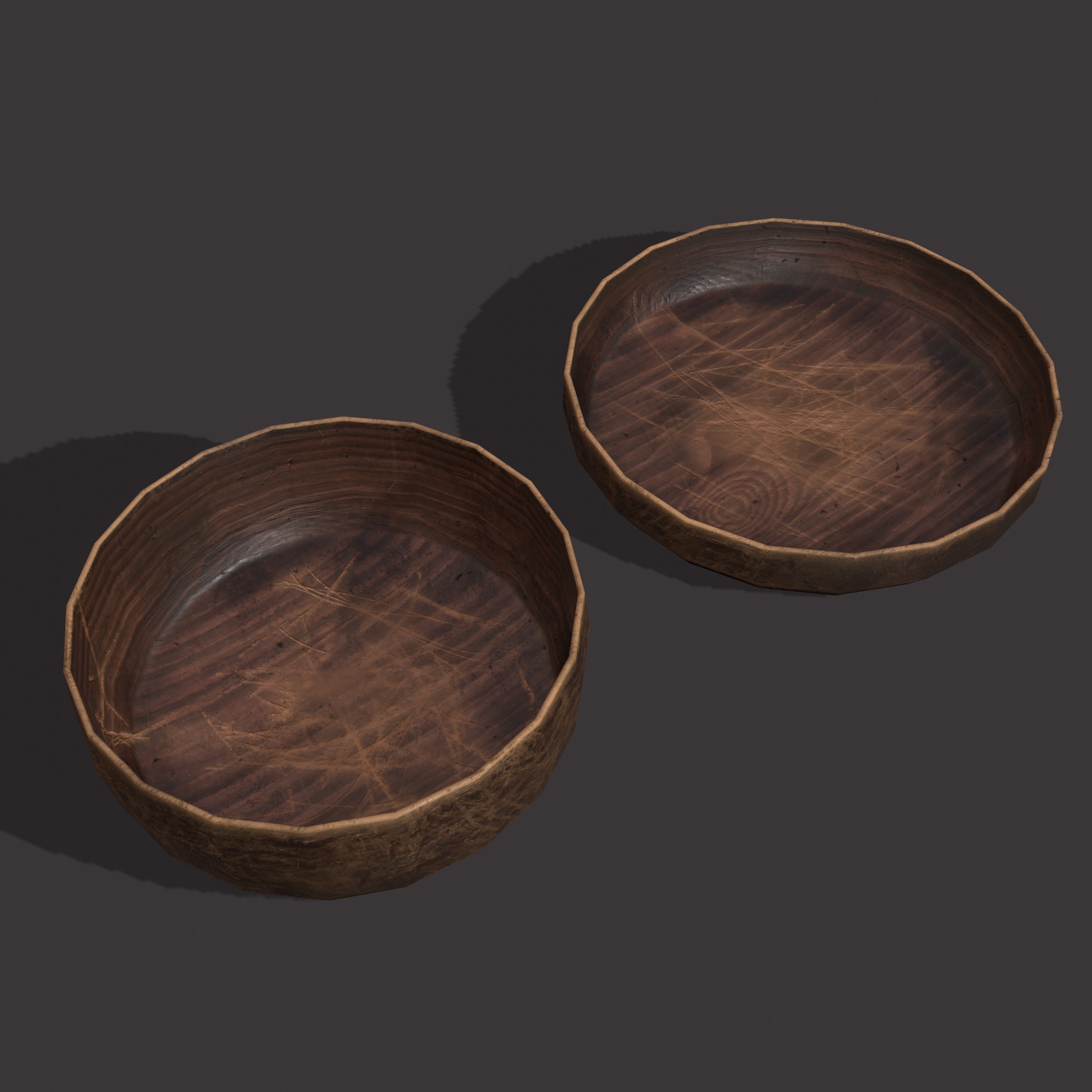 Wooden Bowls - 3D Model by Get Dead Entertainment