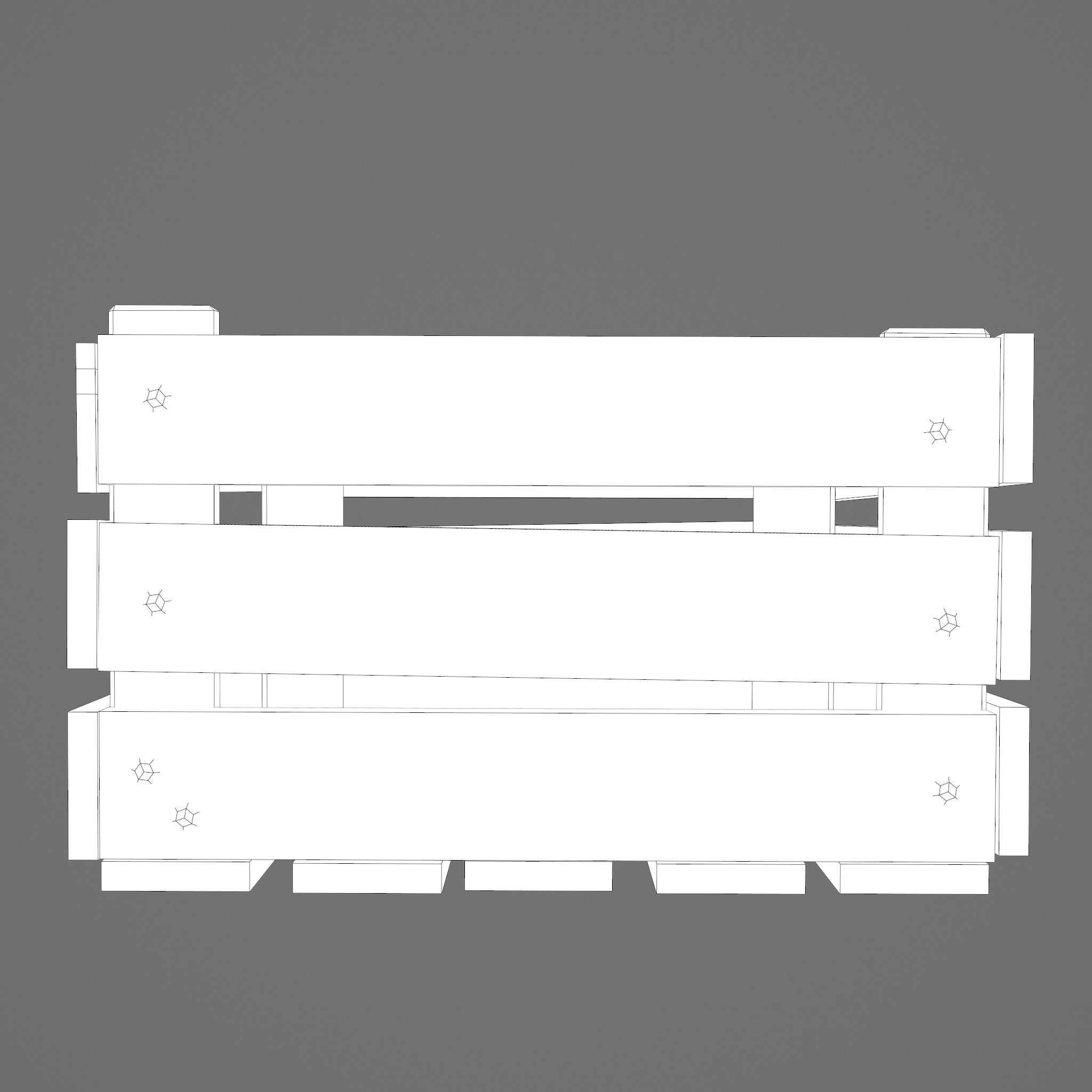 Wooden Box Crate - 3D Model by Get Dead Entertainment