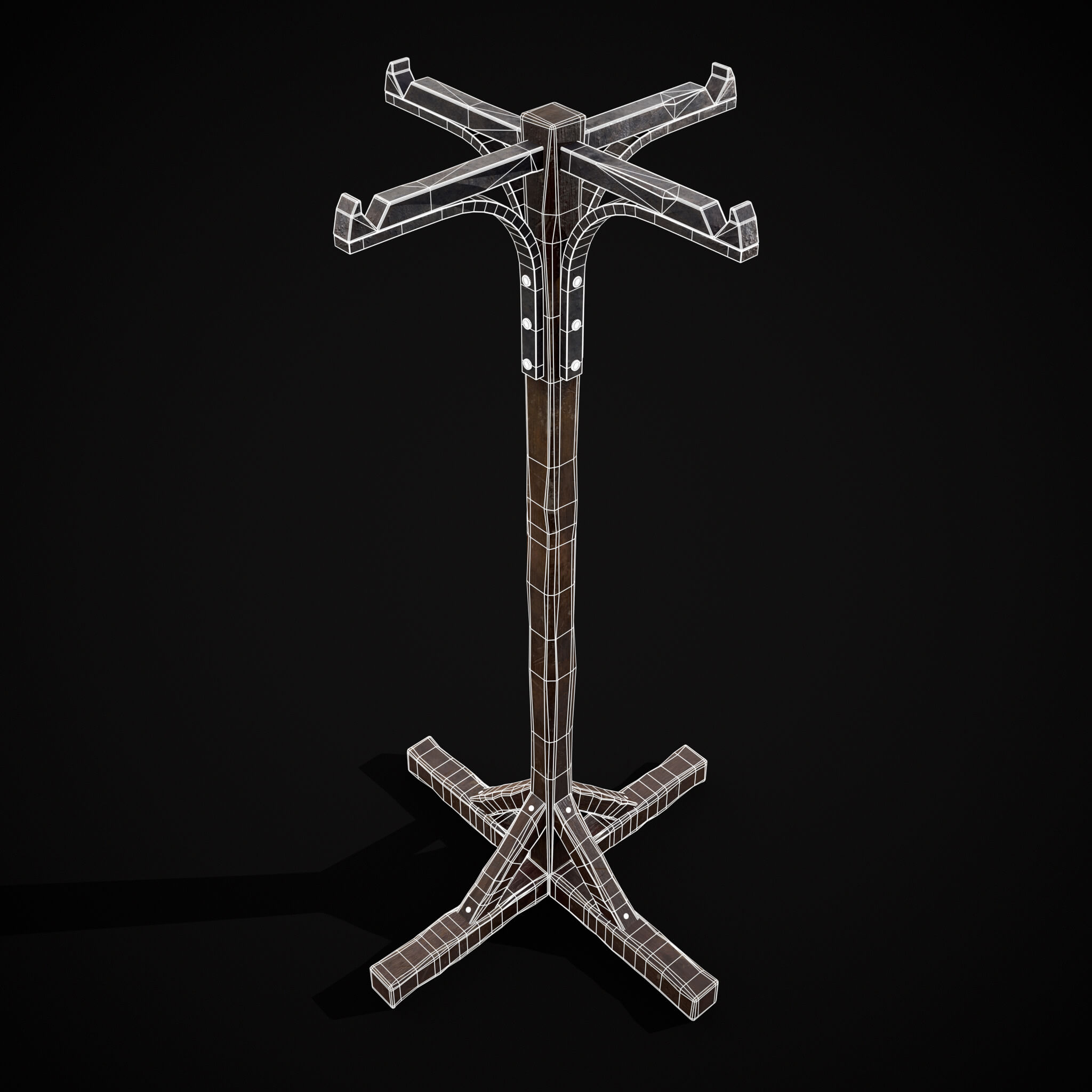 Wooden Bucket Stand - 3D Model by Get Dead Entertainment