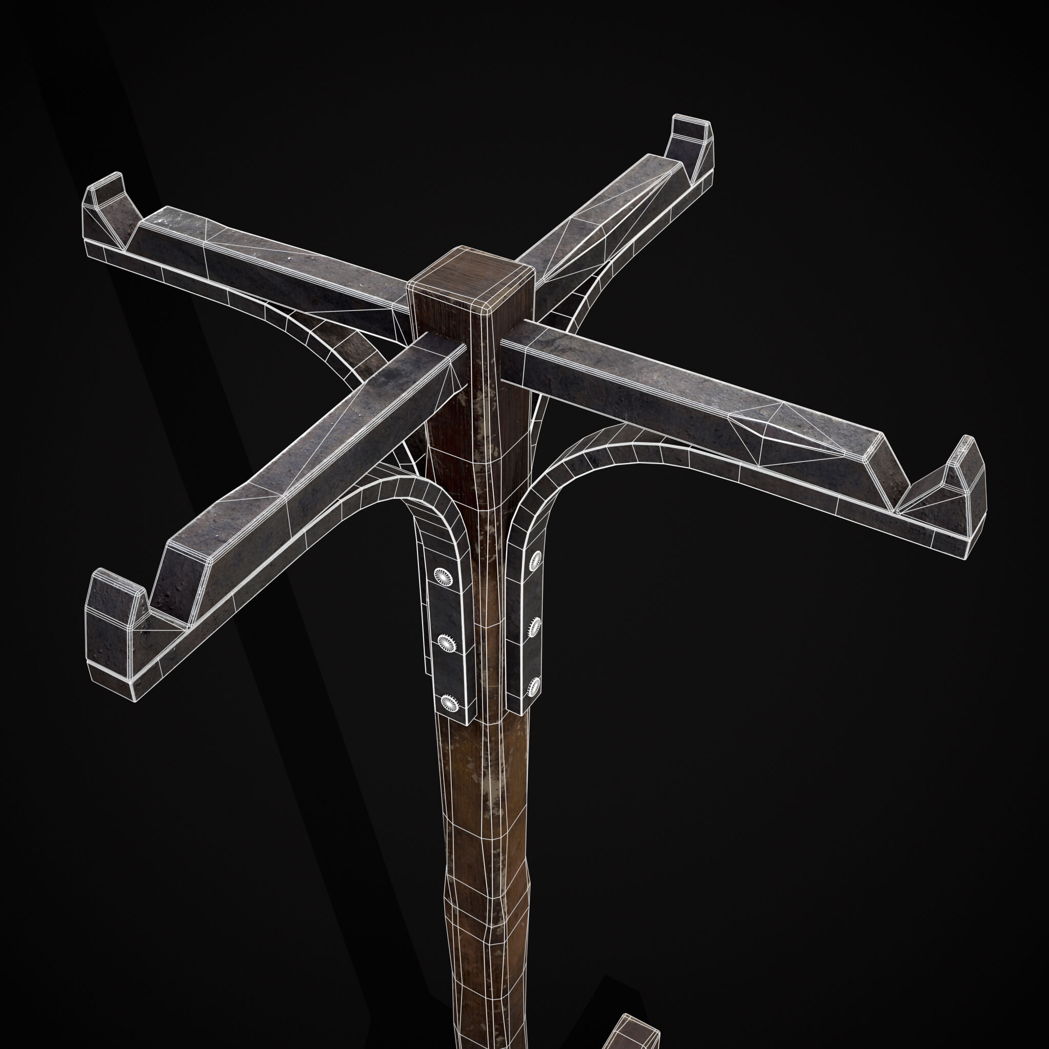 Wooden Bucket Stand - 3D Model by Get Dead Entertainment