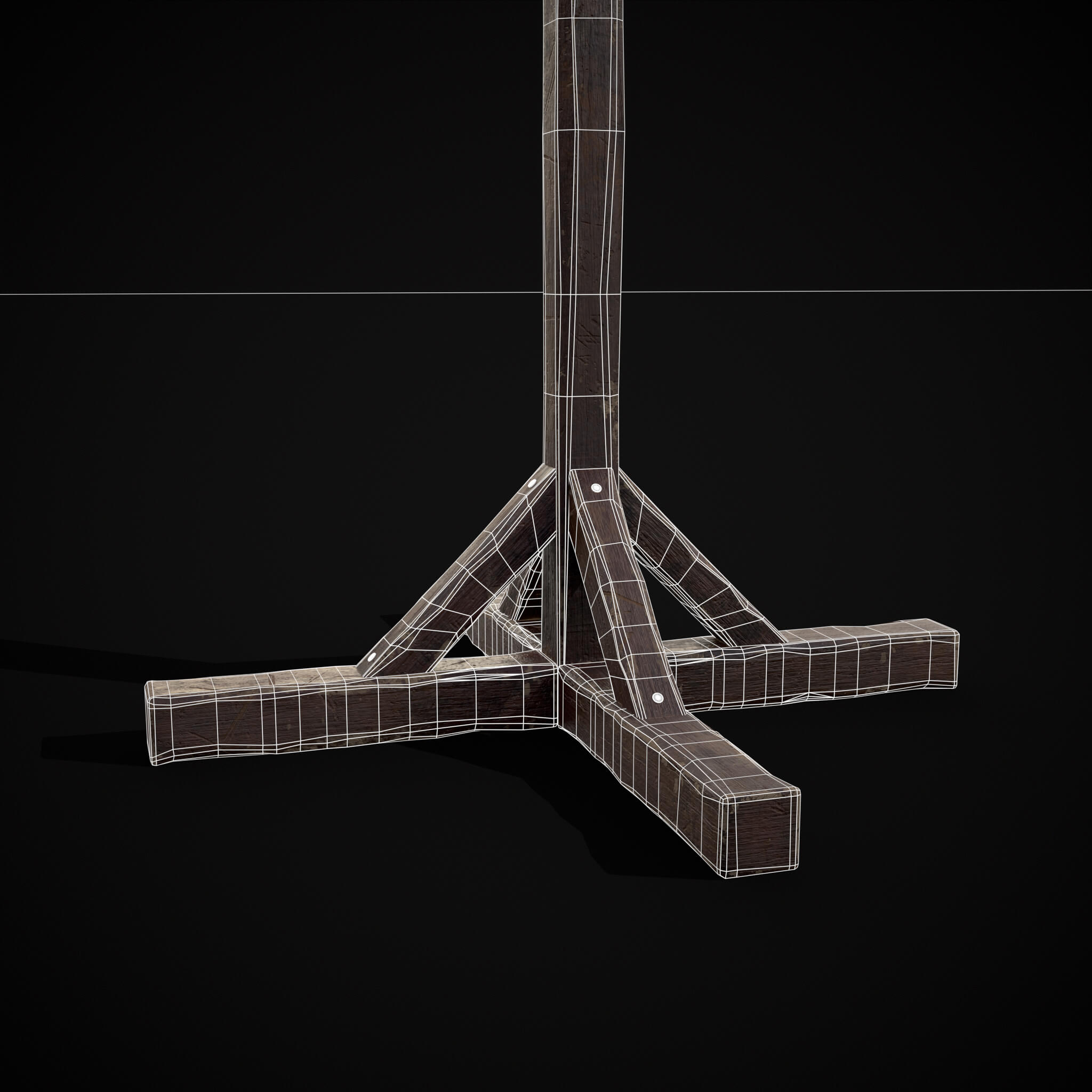 Wooden Bucket Stand - 3D Model by Get Dead Entertainment