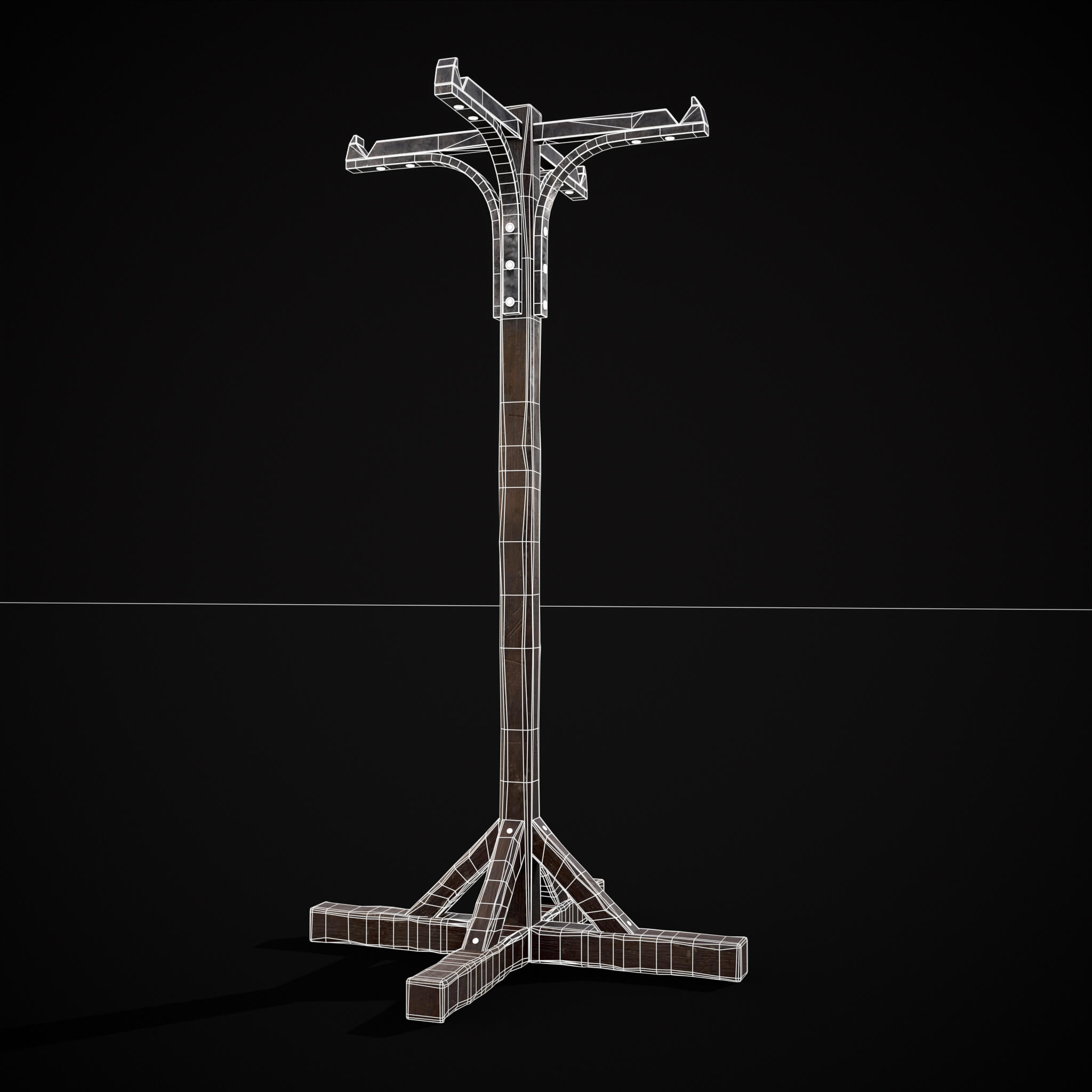 Wooden Bucket Stand - 3D Model by Get Dead Entertainment