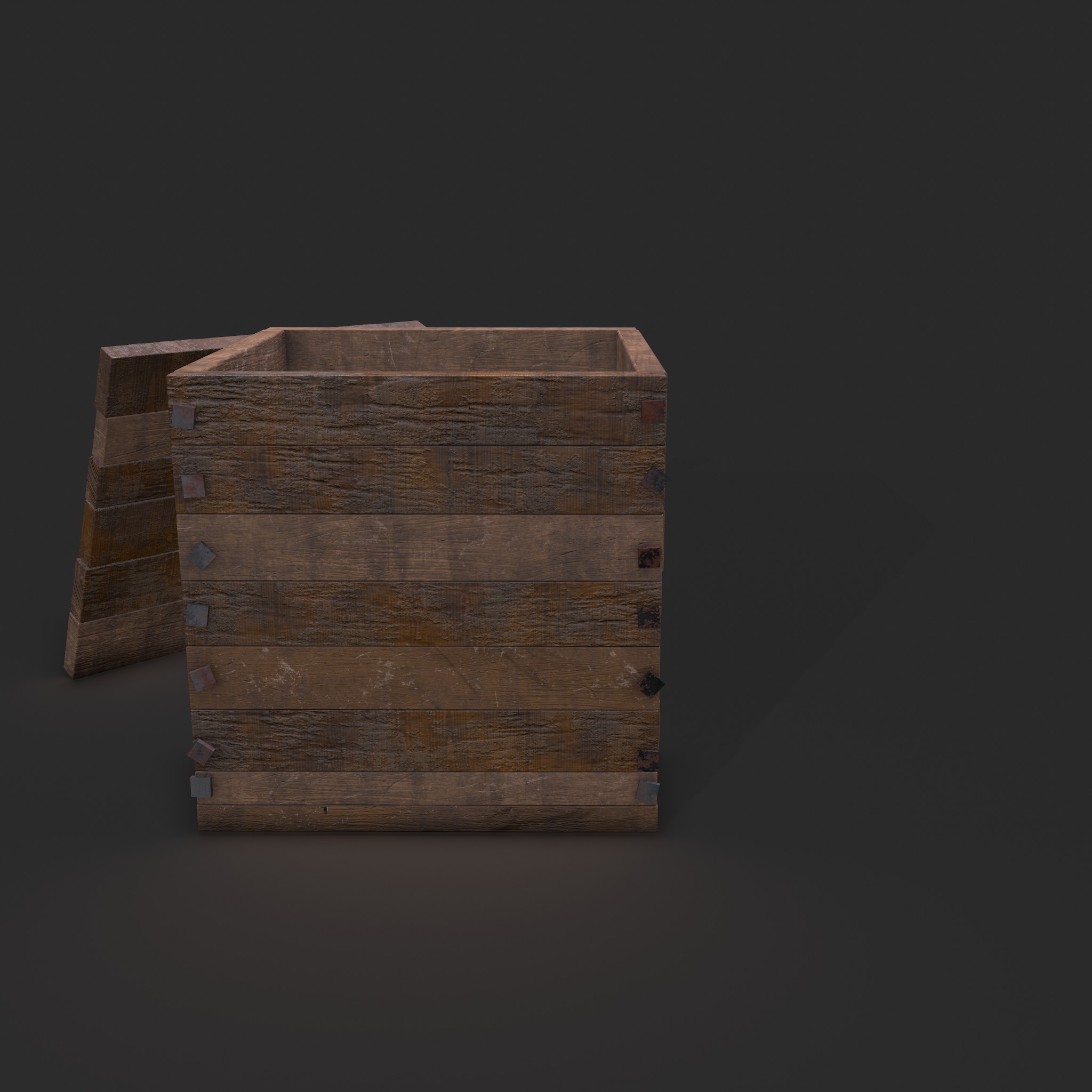 Wooden Crate - 3D Model by Get Dead Entertainment