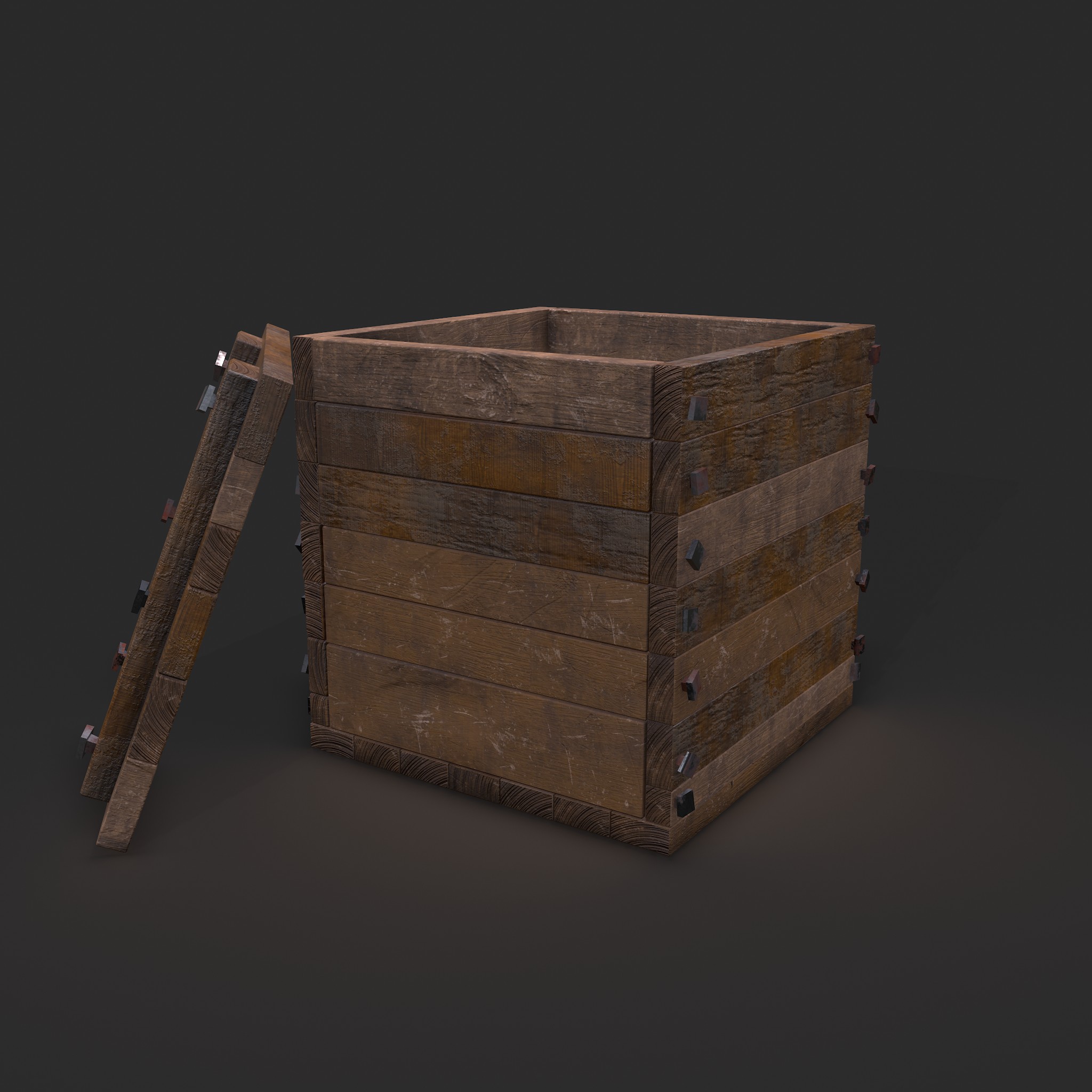 Wooden Crate - 3D Model by Get Dead Entertainment