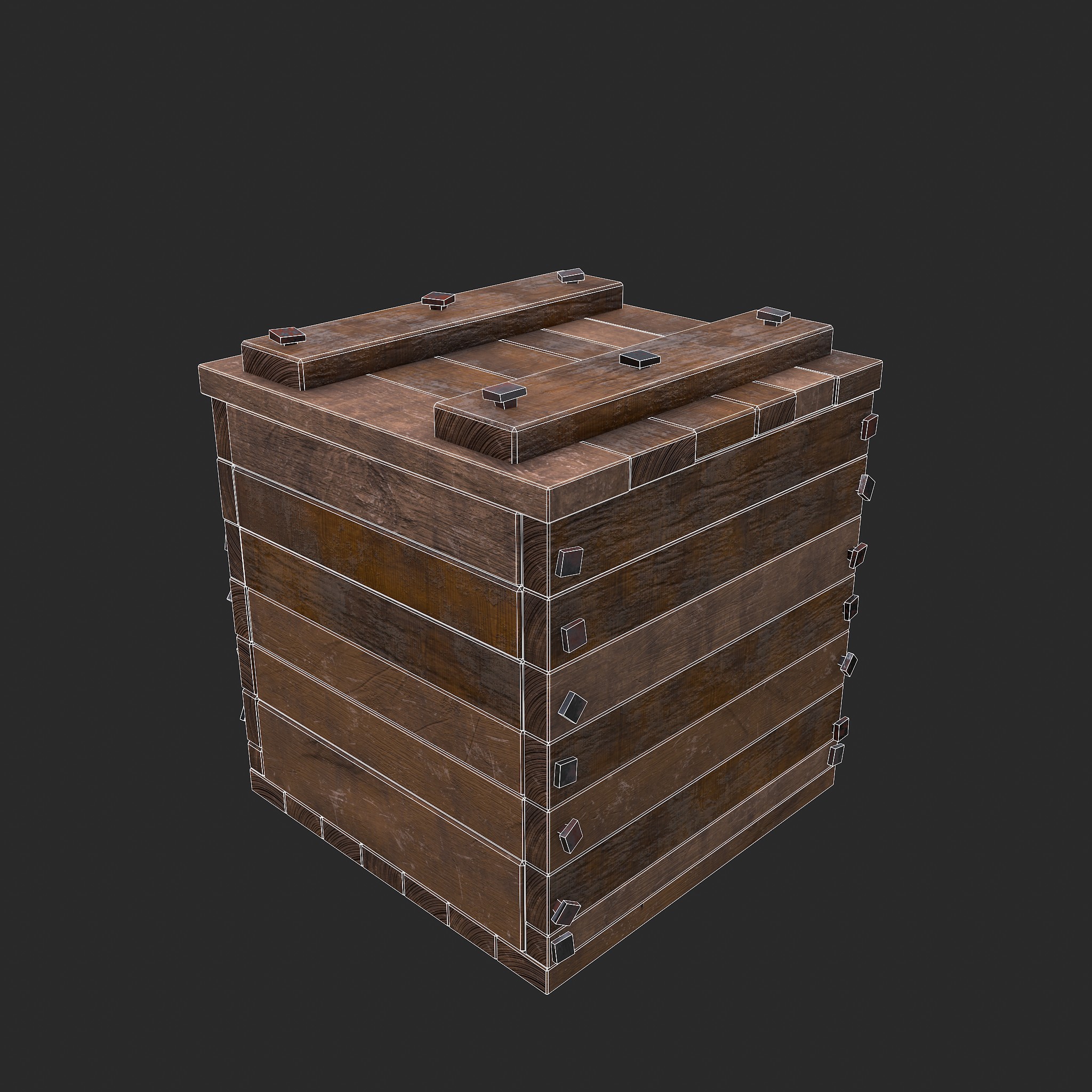 Wooden Crate - 3D Model by Get Dead Entertainment