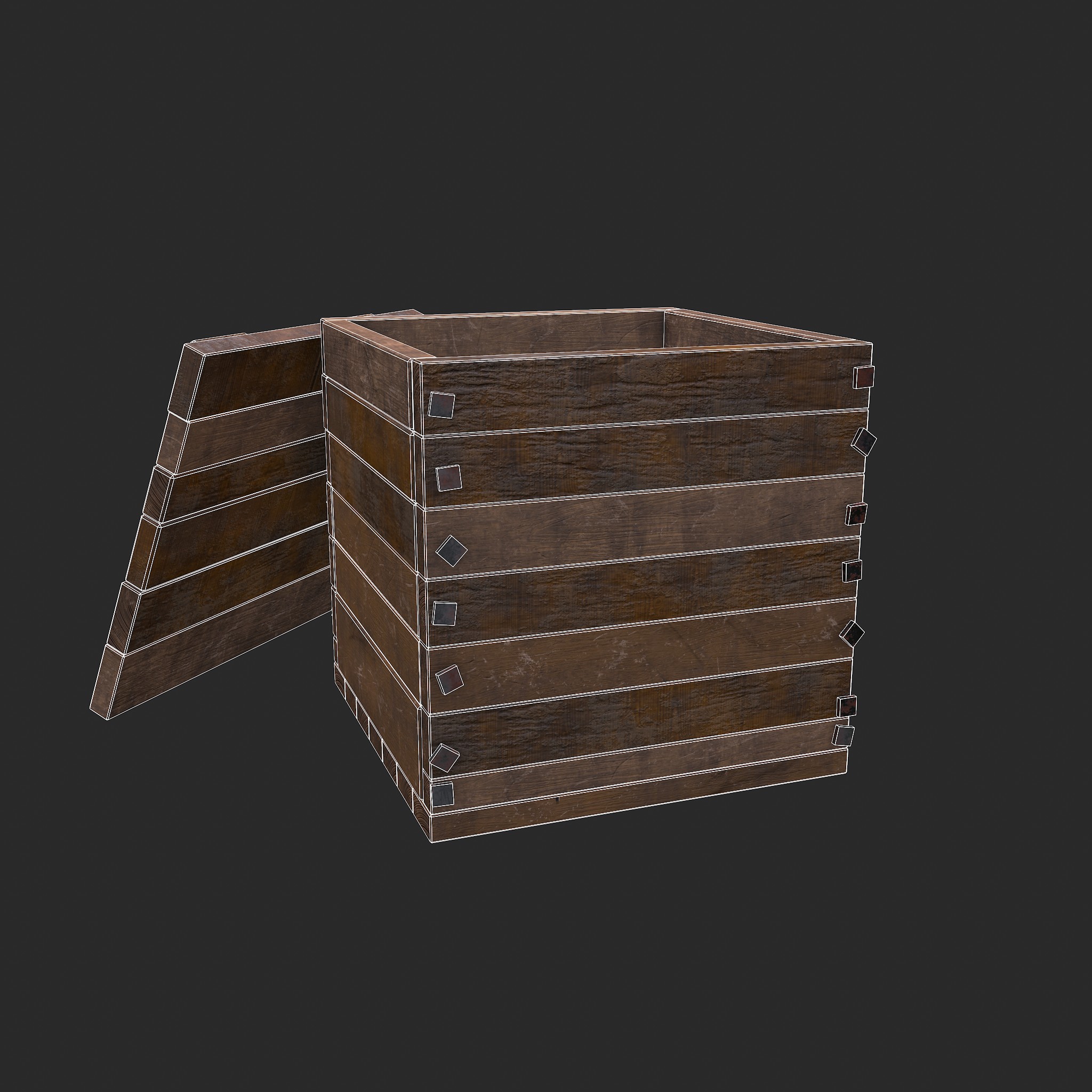 Wooden Crate - 3D Model by Get Dead Entertainment