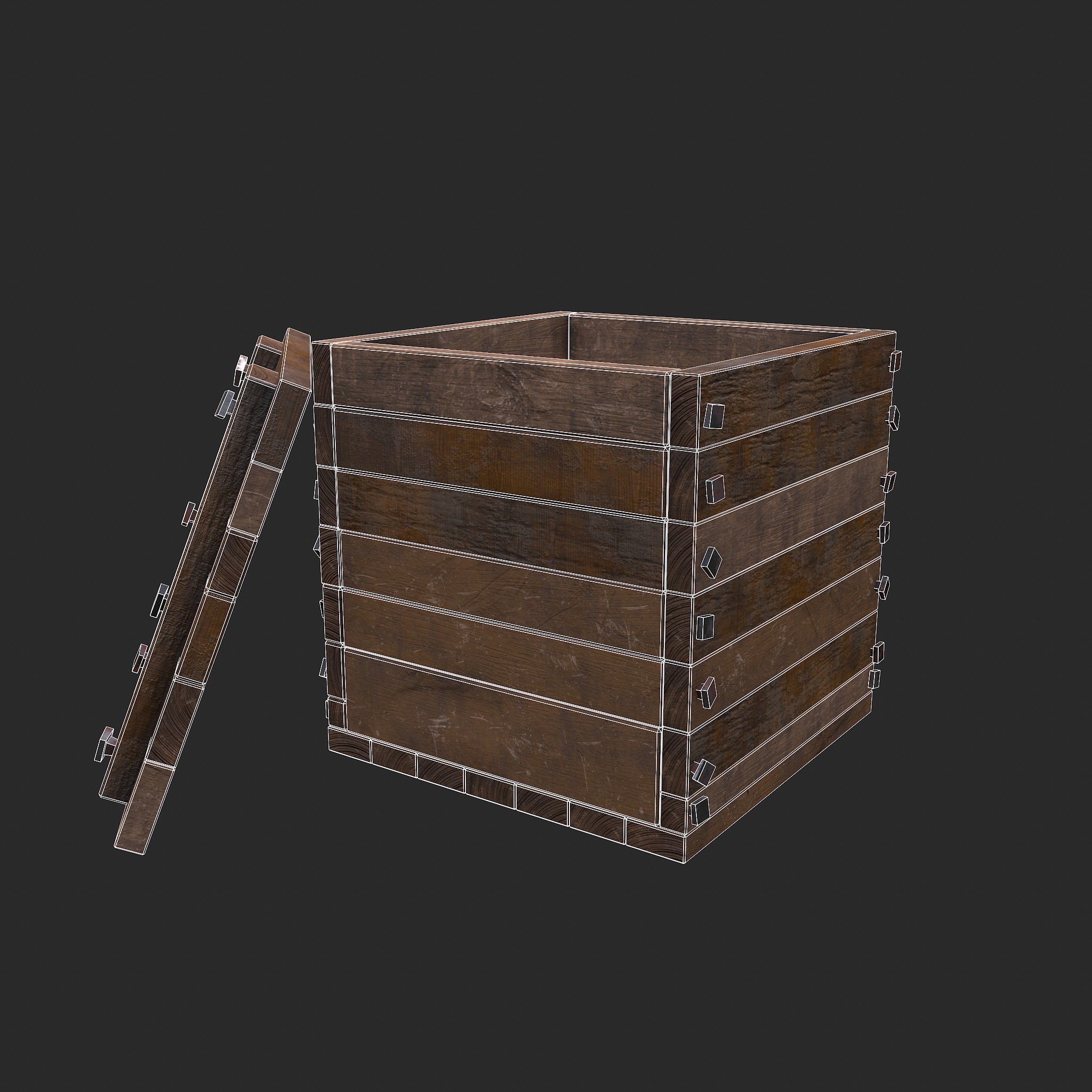 Wooden Crate - 3D Model by Get Dead Entertainment