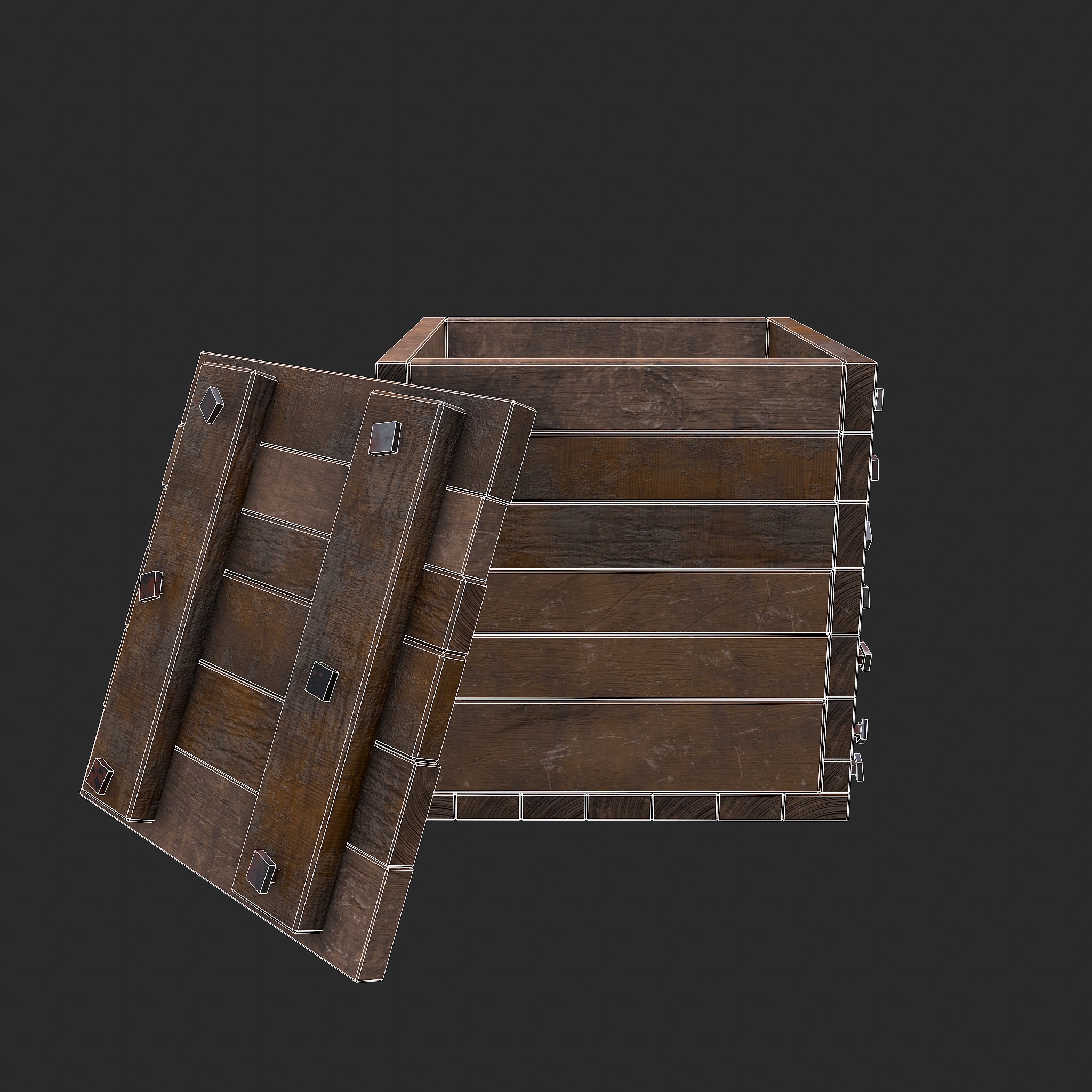 Wooden Crate - 3D Model by Get Dead Entertainment