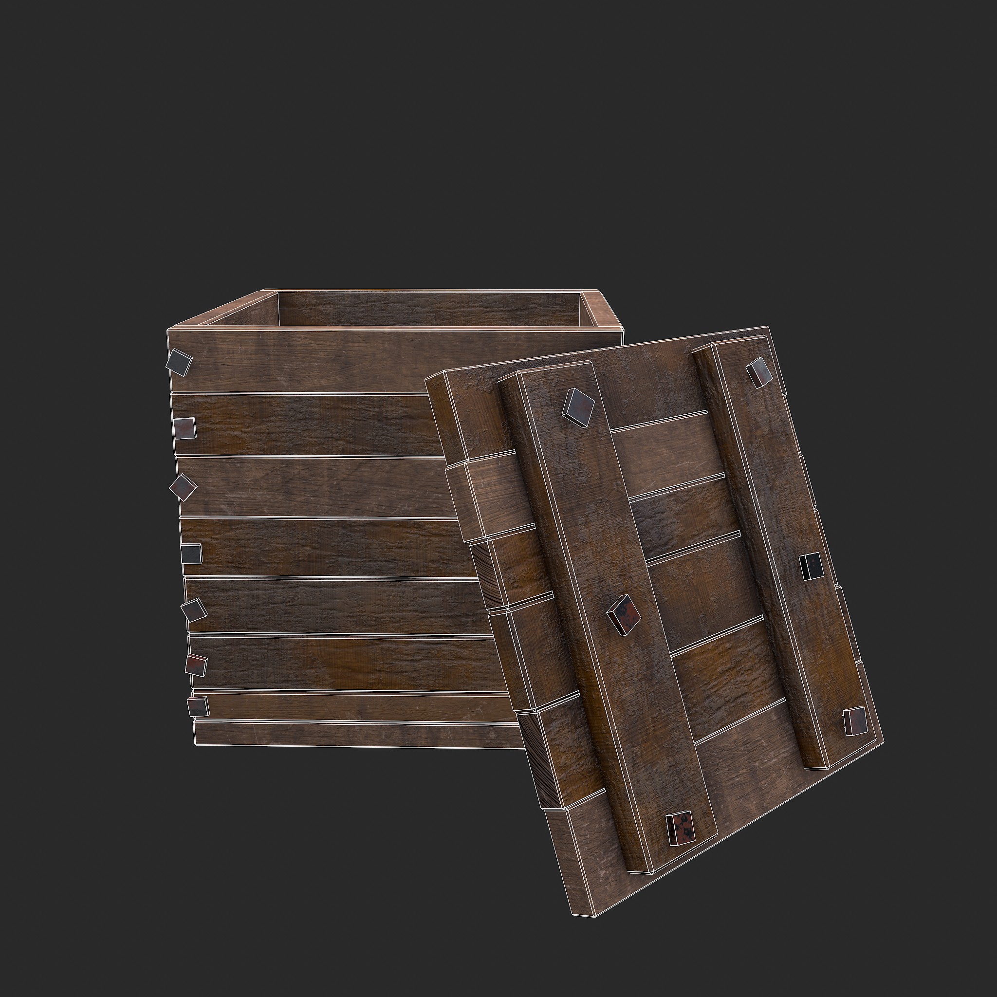 Wooden Crate - 3D Model by Get Dead Entertainment
