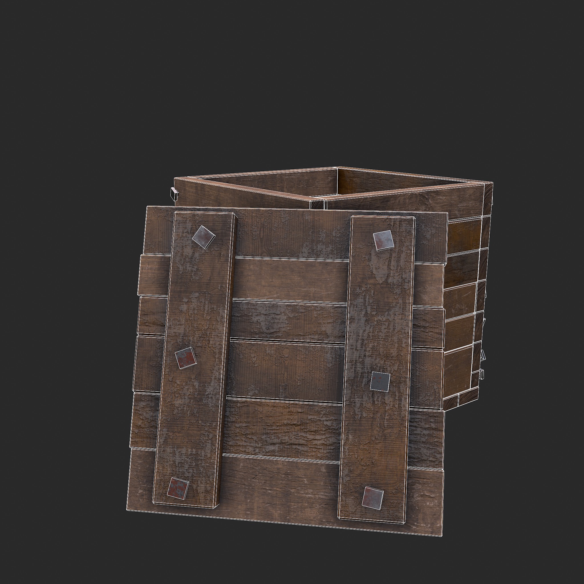 Wooden Crate - 3D Model by Get Dead Entertainment