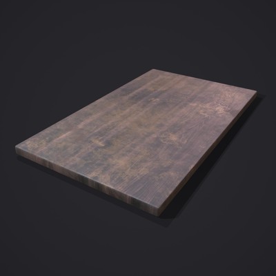 Wooden Display Board - 3D Model by Get Dead Entertainment