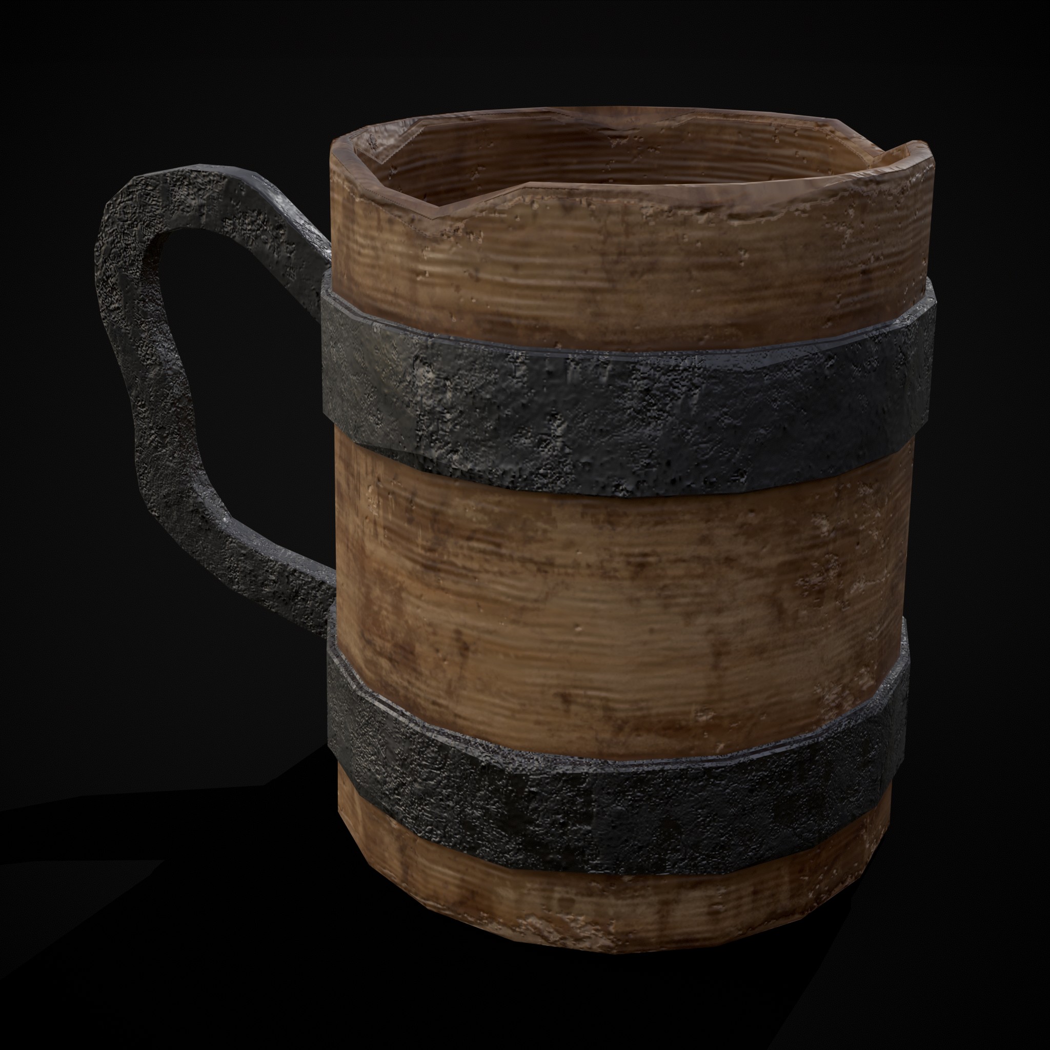 Wooden Medieval Dish Washing Set - 3D Model by Get Dead Entertainment