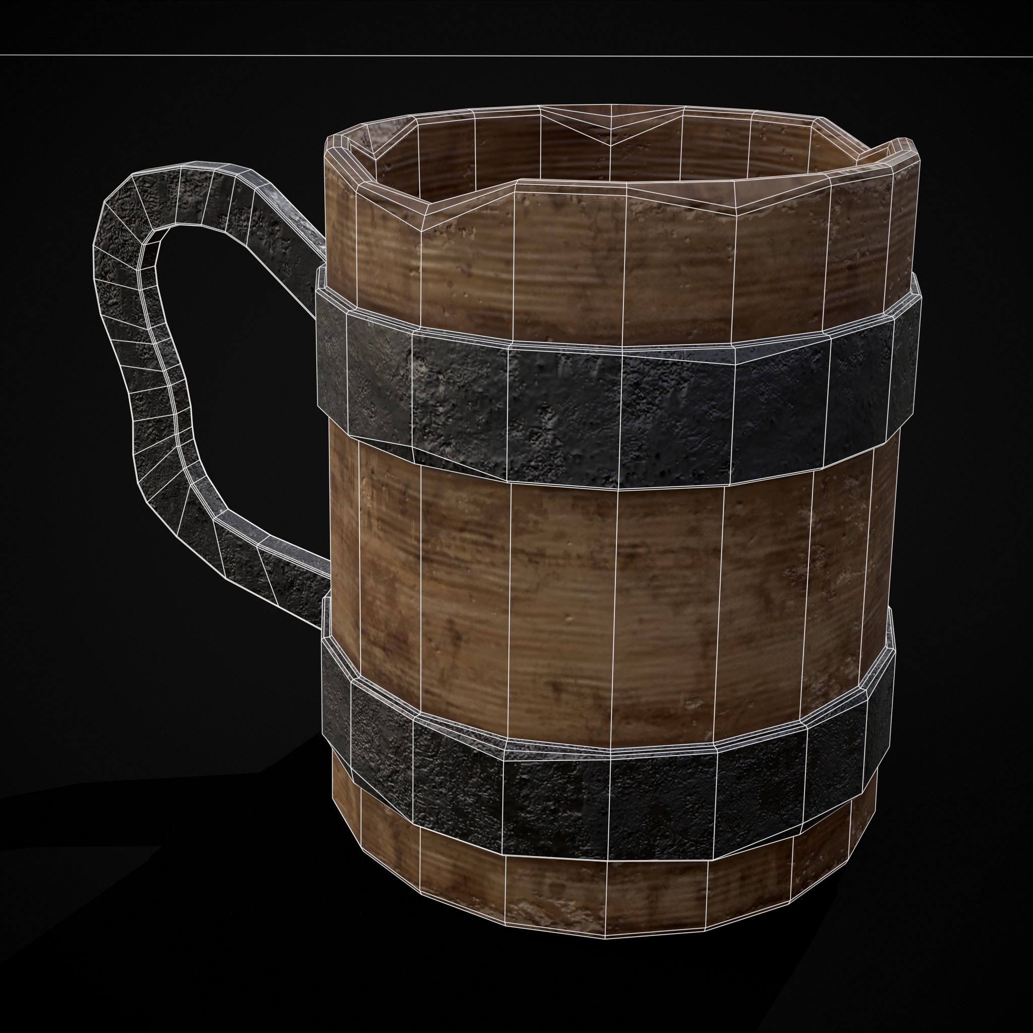 Wooden Medieval Dish Washing Set - 3D Model by Get Dead Entertainment