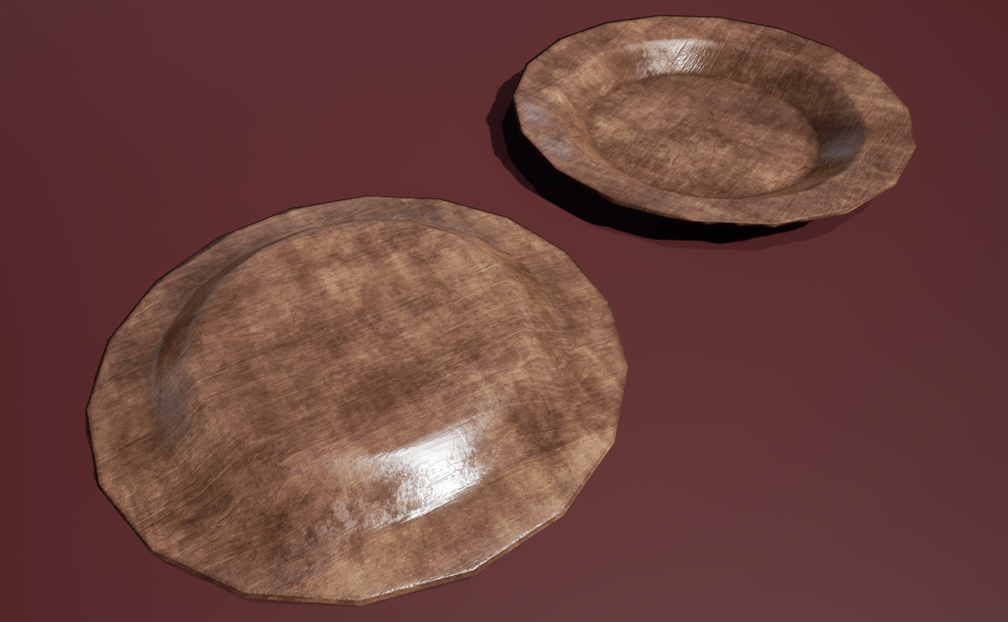 Wooden Plate - Free 3D Model by Get Dead Entertainment