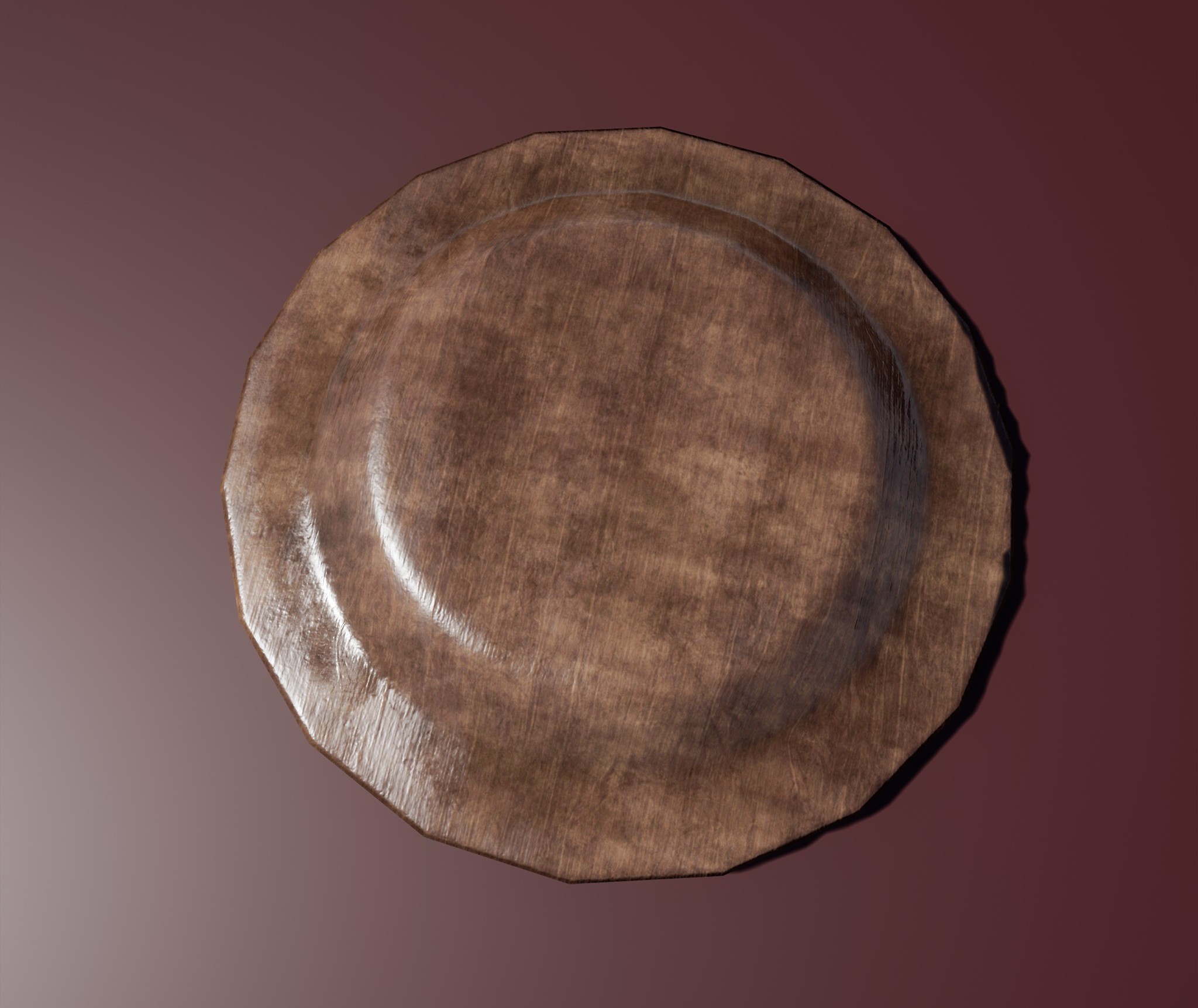 Wooden Plate - Free 3D Model by Get Dead Entertainment