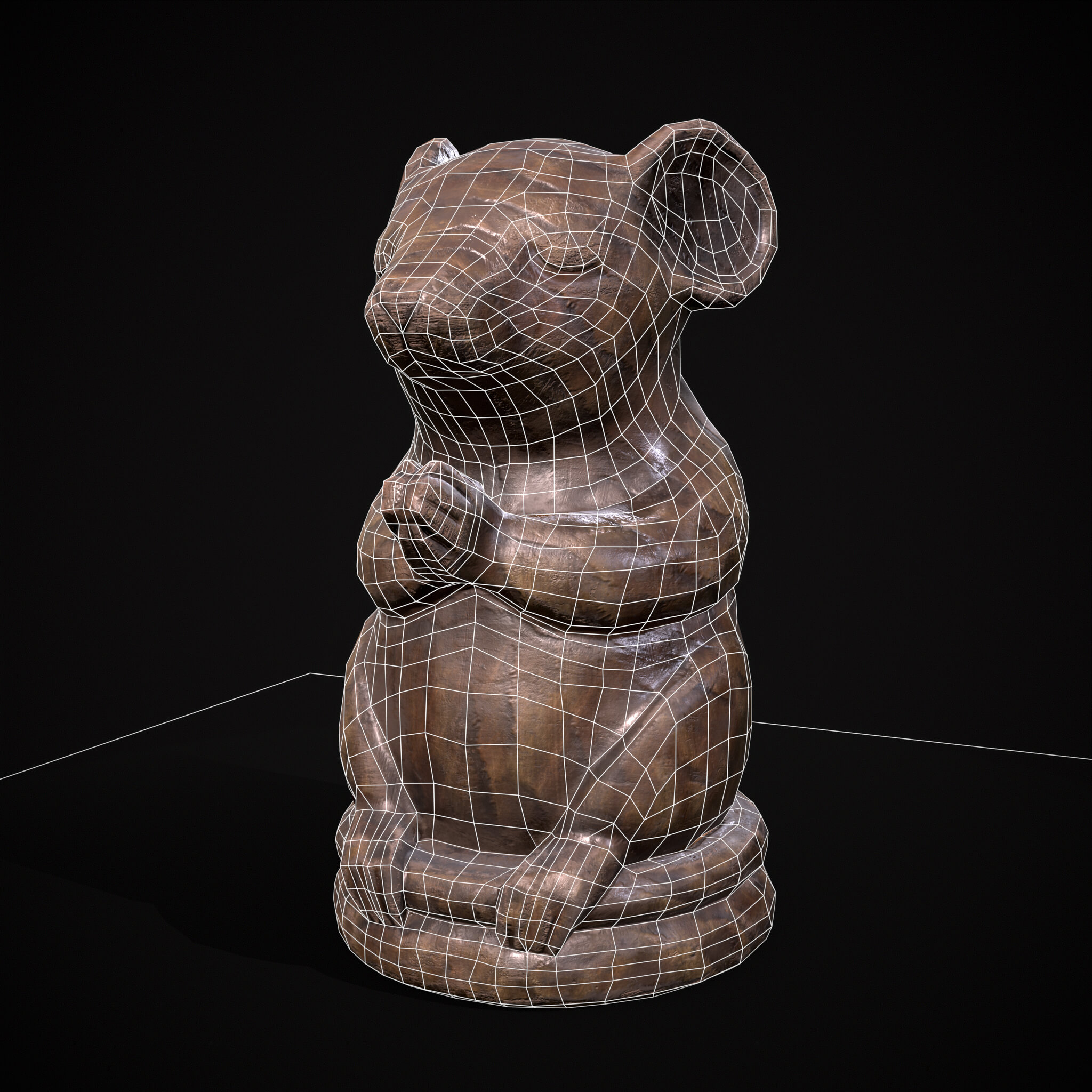 Wooden Praying Mouse Toy - 3D Model by Get Dead Entertainment