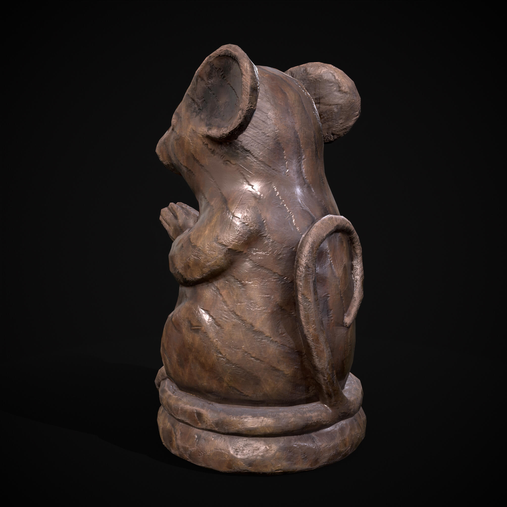 Wooden Praying Mouse Toy - 3D Model by Get Dead Entertainment