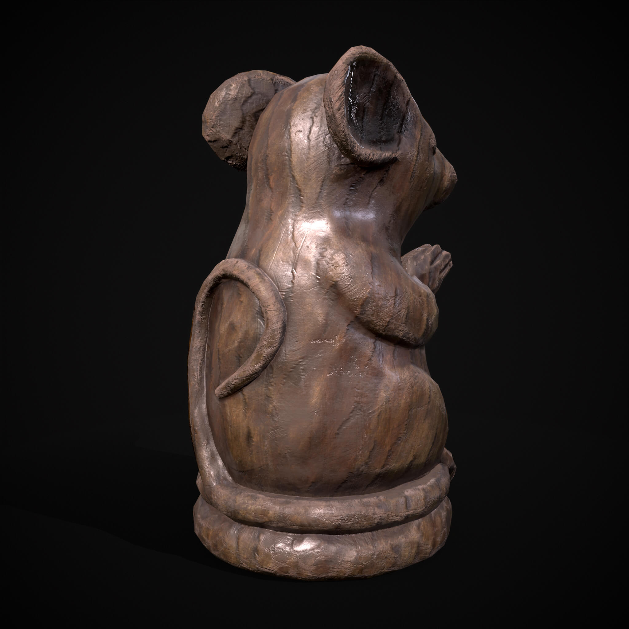 Wooden Praying Mouse Toy - 3D Model by Get Dead Entertainment