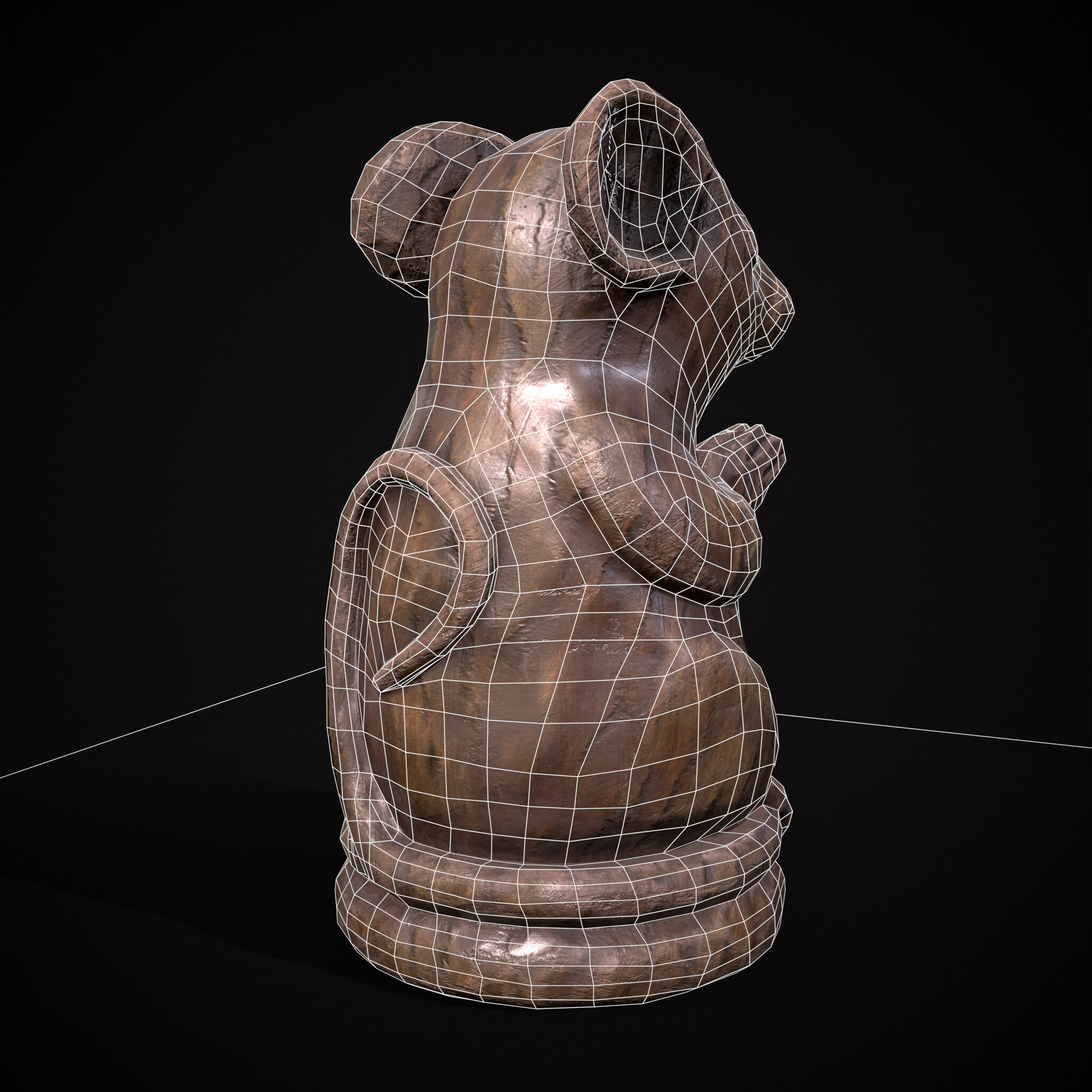 Wooden Praying Mouse Toy - 3D Model by Get Dead Entertainment