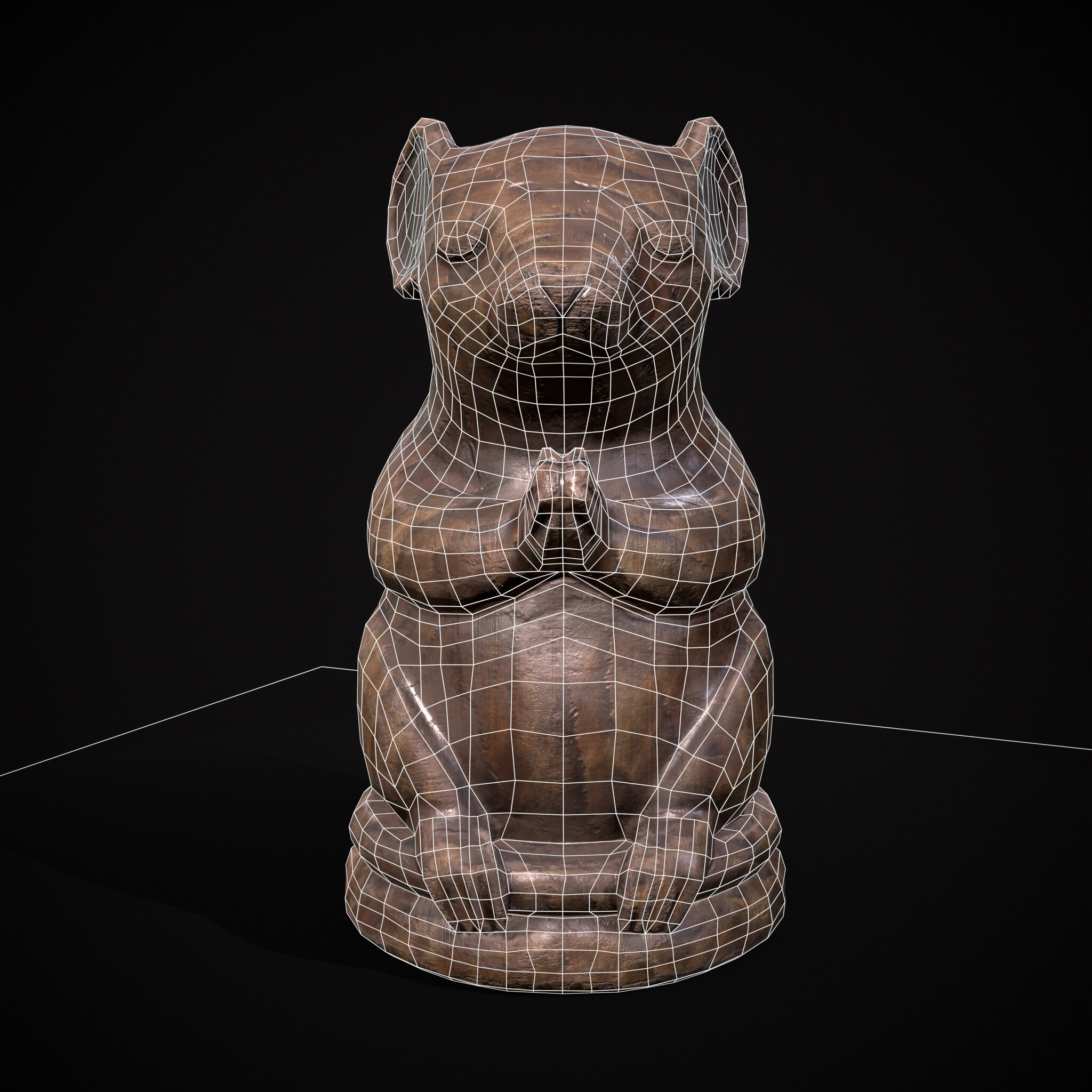 Wooden Praying Mouse Toy - 3D Model by Get Dead Entertainment