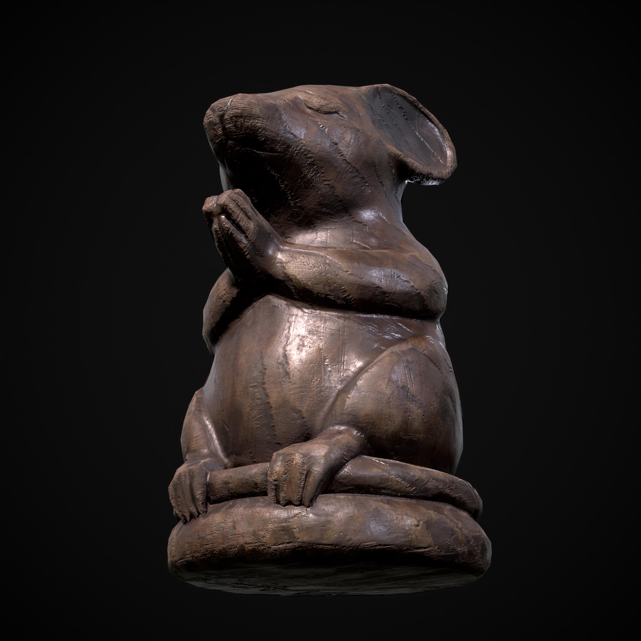 Wooden Praying Mouse Toy - 3D Model by Get Dead Entertainment