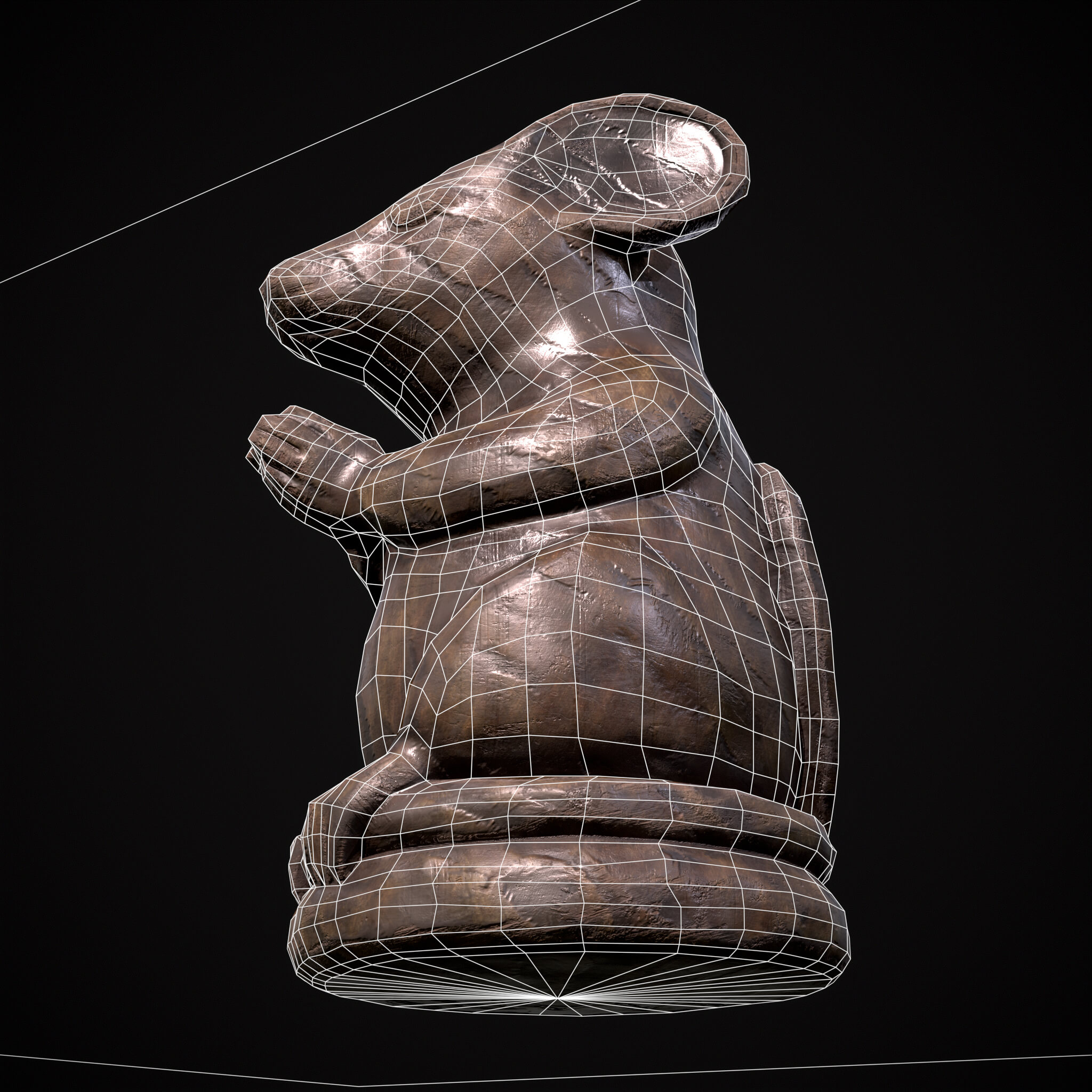 Wooden Praying Mouse Toy - 3D Model by Get Dead Entertainment
