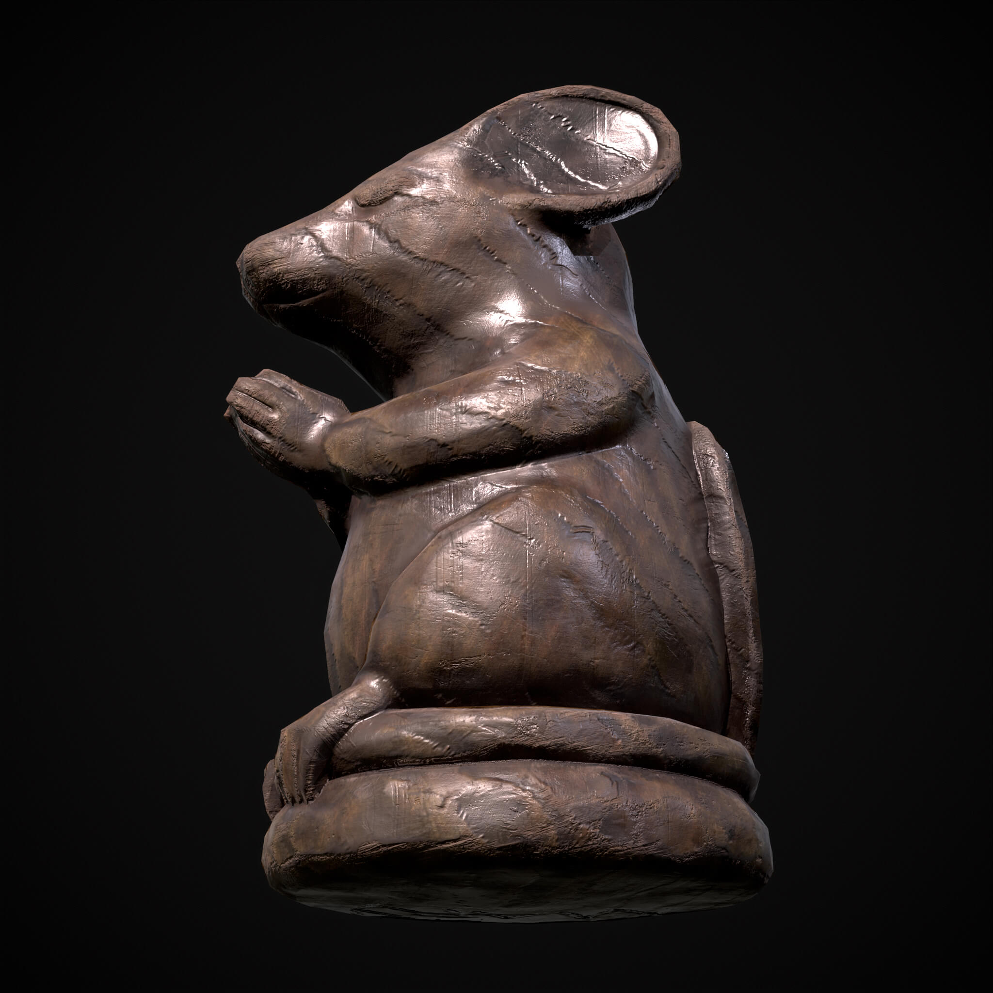 Wooden Praying Mouse Toy - 3D Model by Get Dead Entertainment