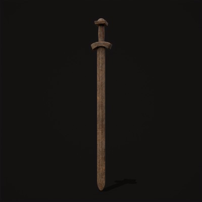 Wooden Toy Short Sword - 3D Model by Get Dead Entertainment