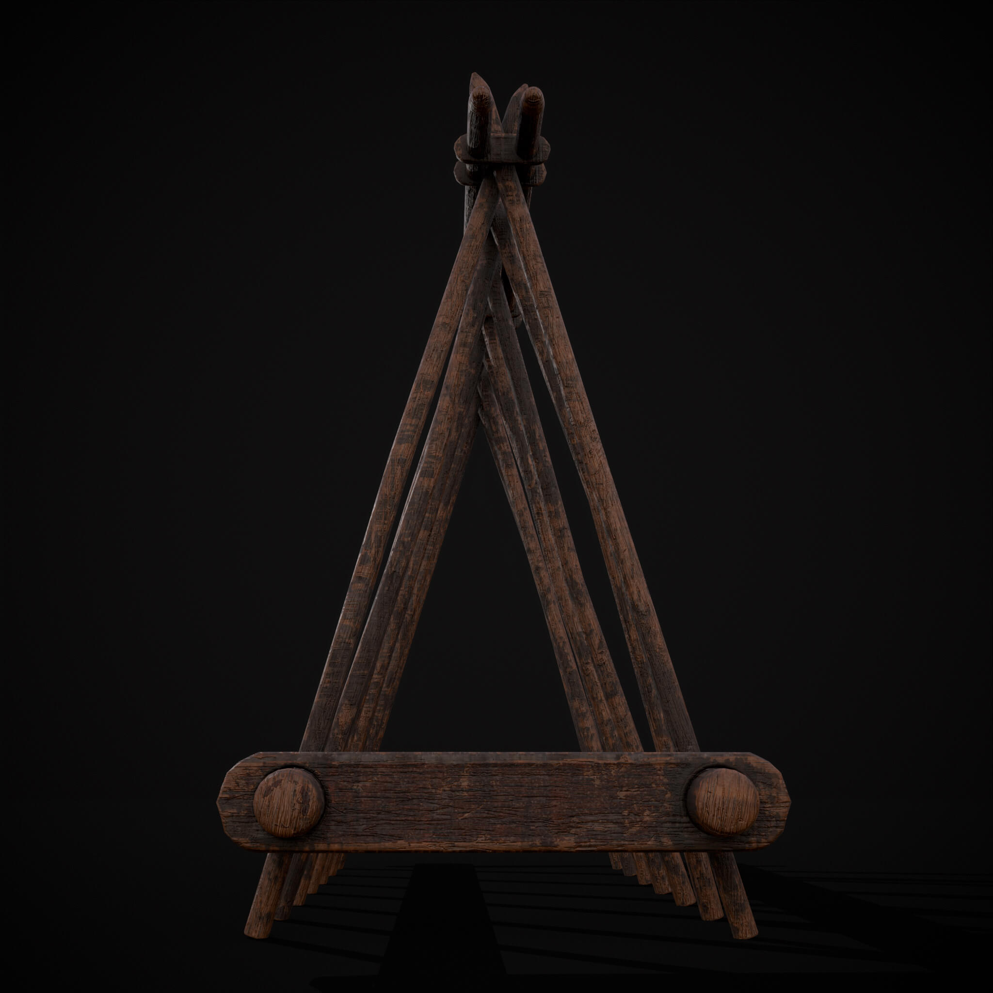 Wooden Triangle Dish Rack - 3D Model by Get Dead Entertainment