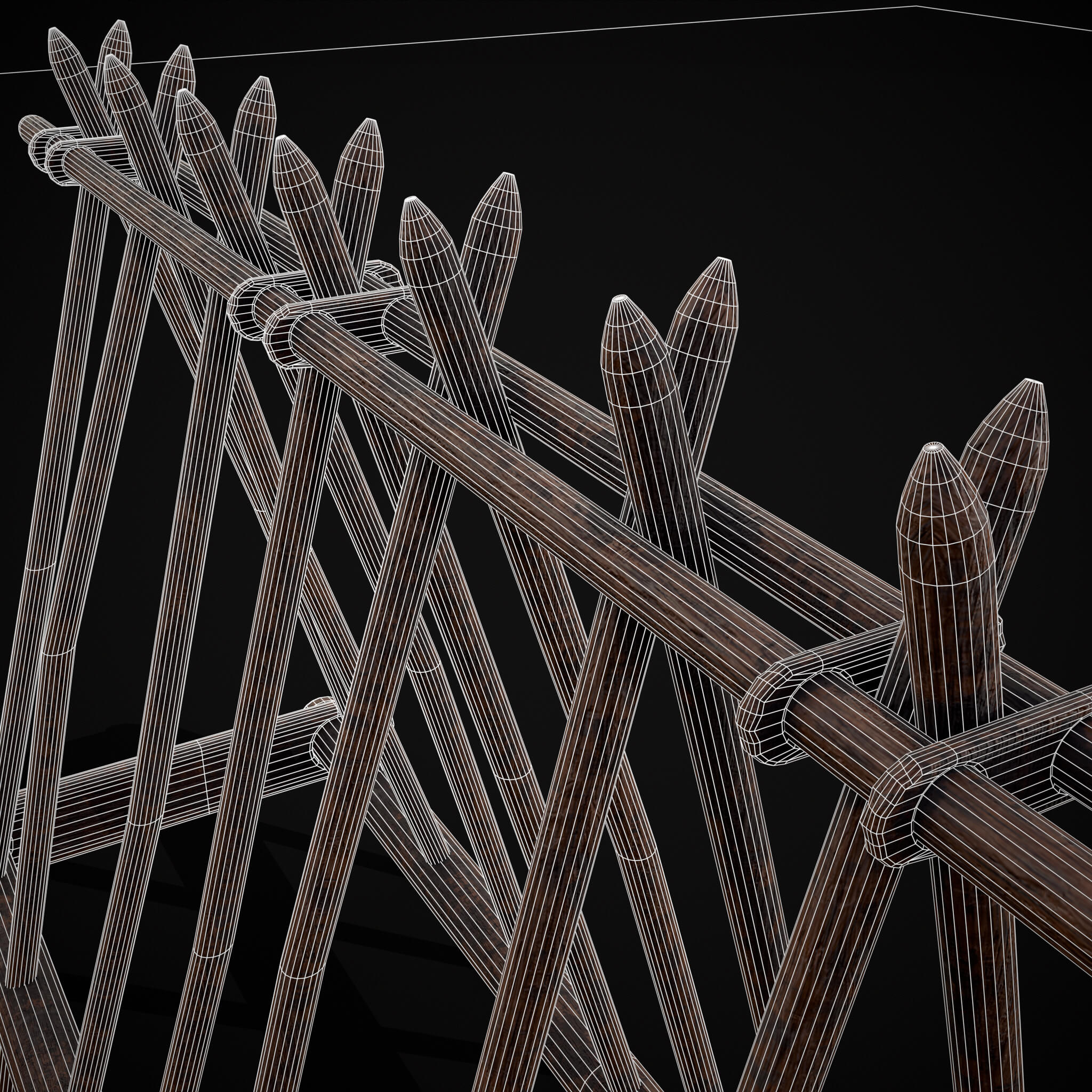 Wooden Triangle Dish Rack - 3D Model by Get Dead Entertainment