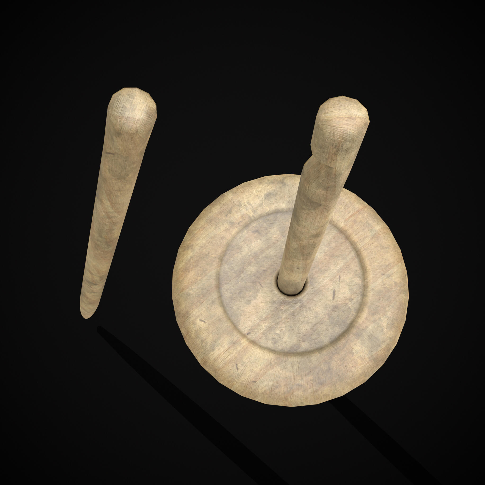 Wooden Whorl Spindle - 3D Model by Get Dead Entertainment