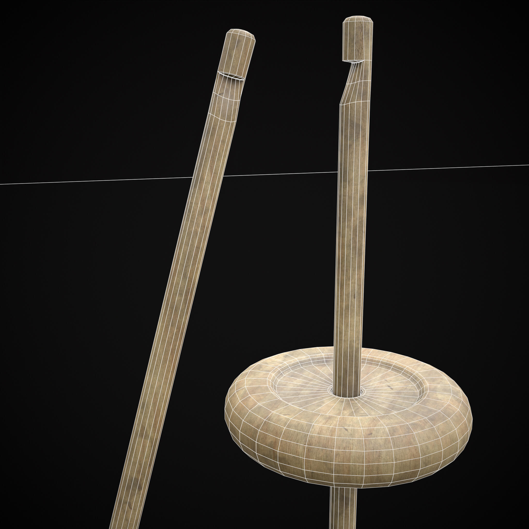 Wooden Whorl Spindle - 3D Model by Get Dead Entertainment