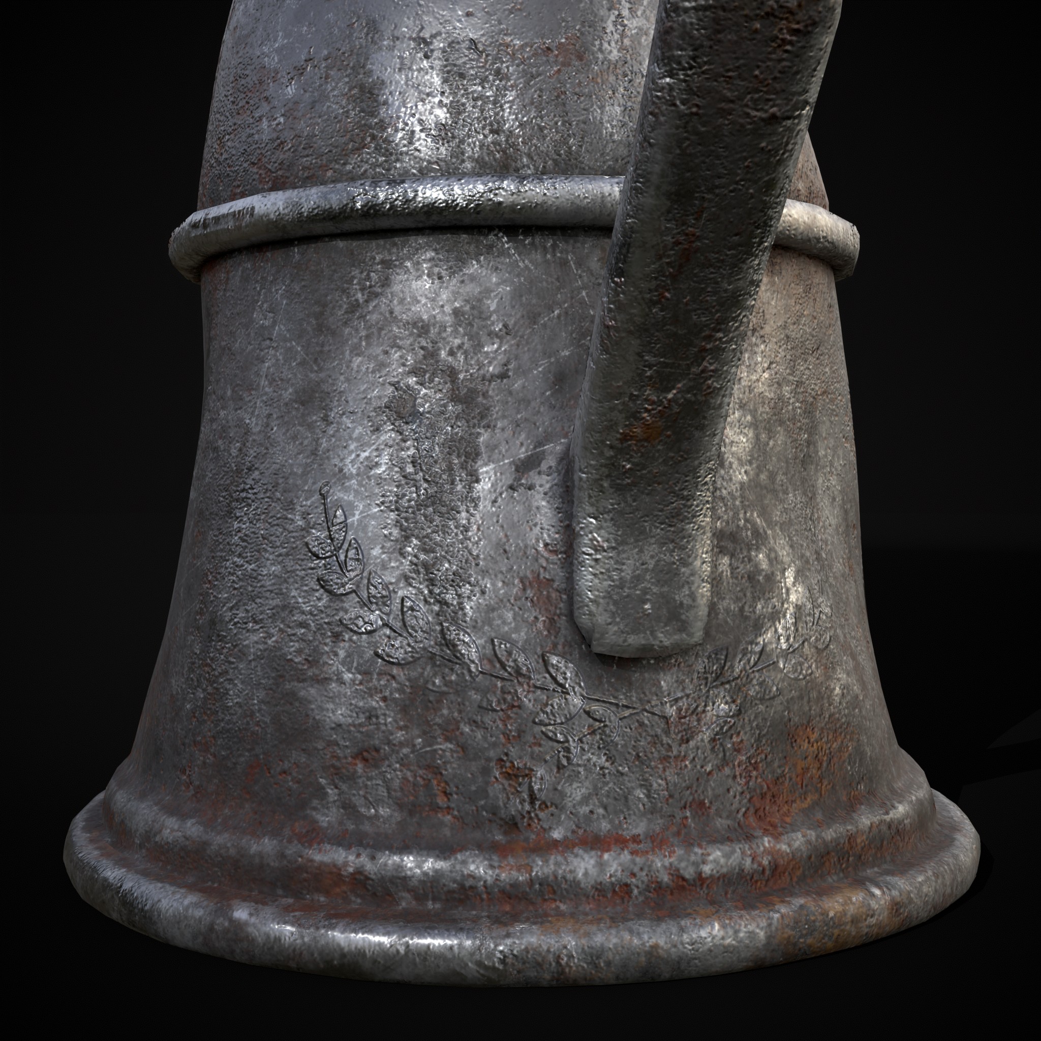 Worn Decorated Pewter Flagon - 3D Model by Get Dead Entertainment