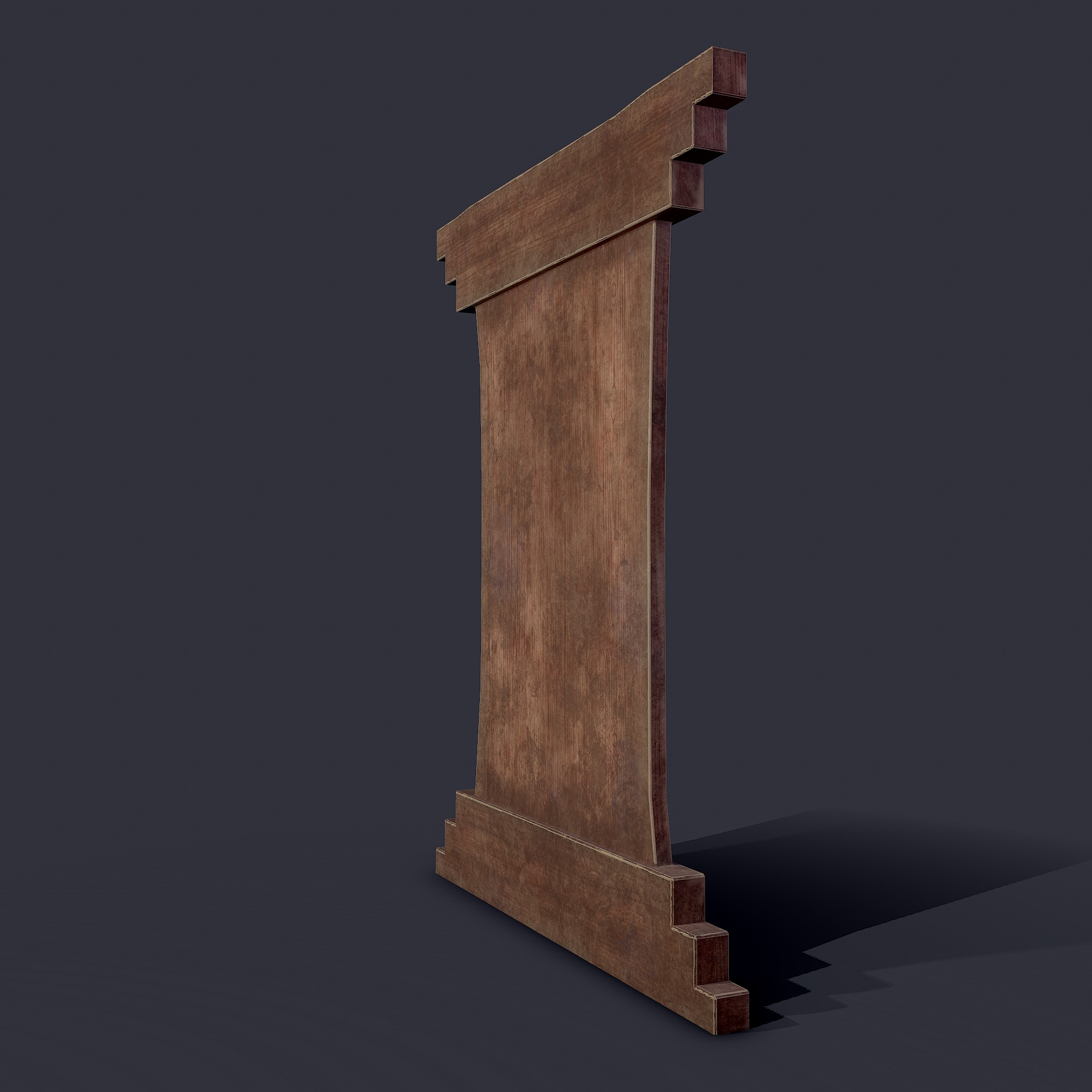 Worn Medieval Notice Board - 3D Model by Get Dead Entertainment