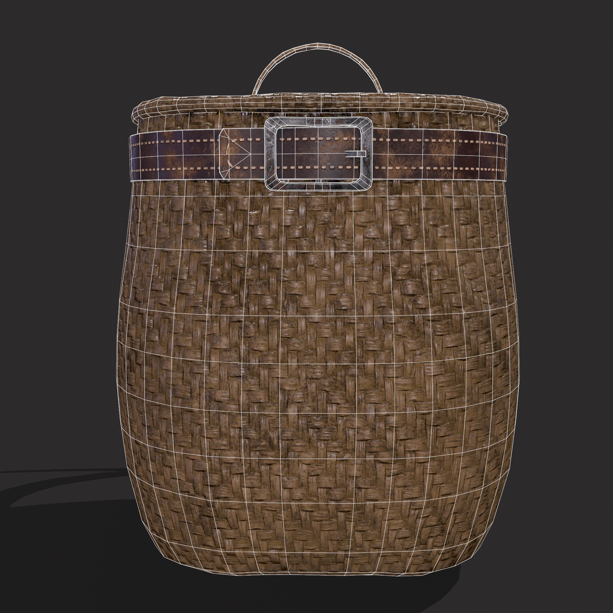 Woven Backpack Basket - 3D Model by Get Dead Entertainment