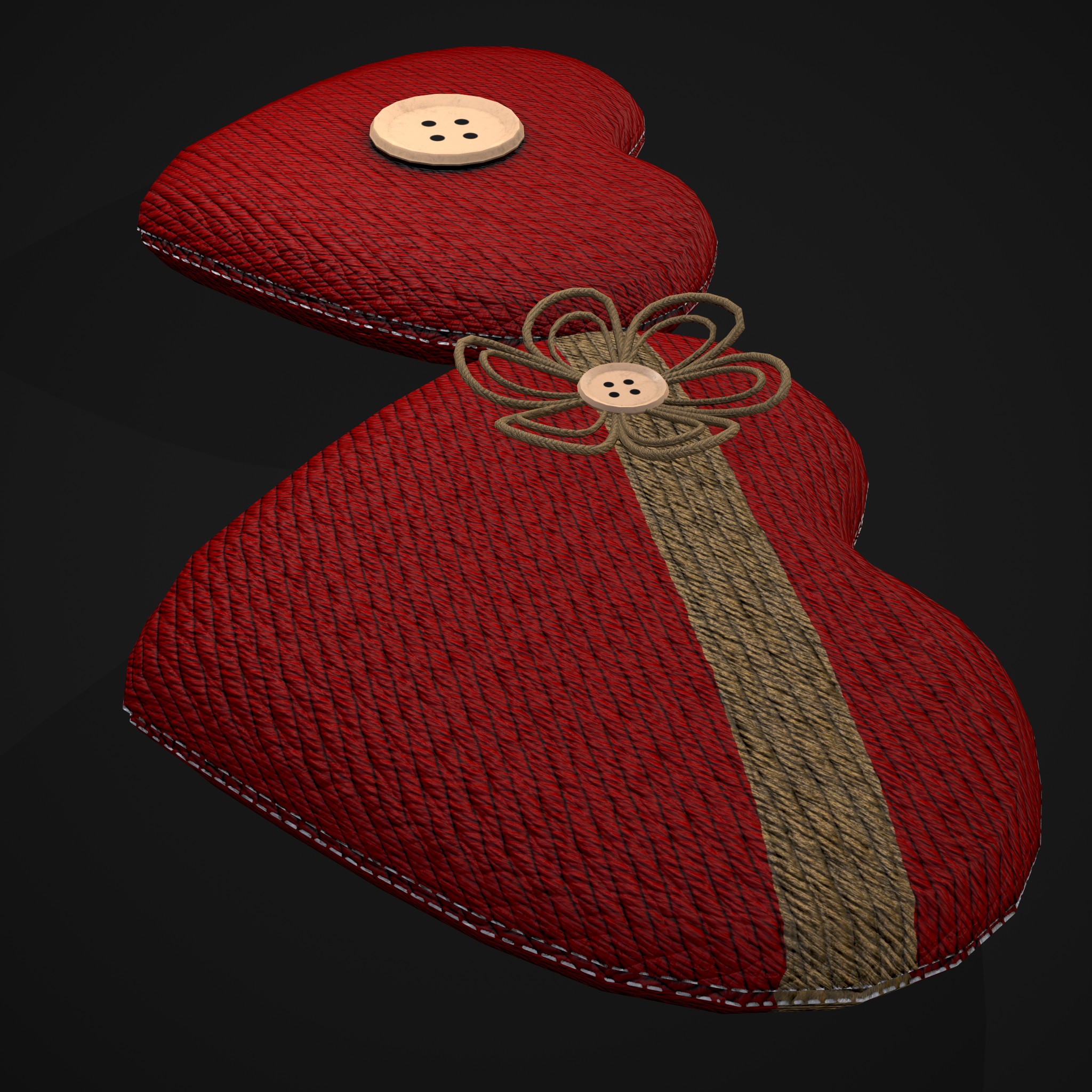 Wrapped Heart Gift - 3D Model by Get Dead Entertainment