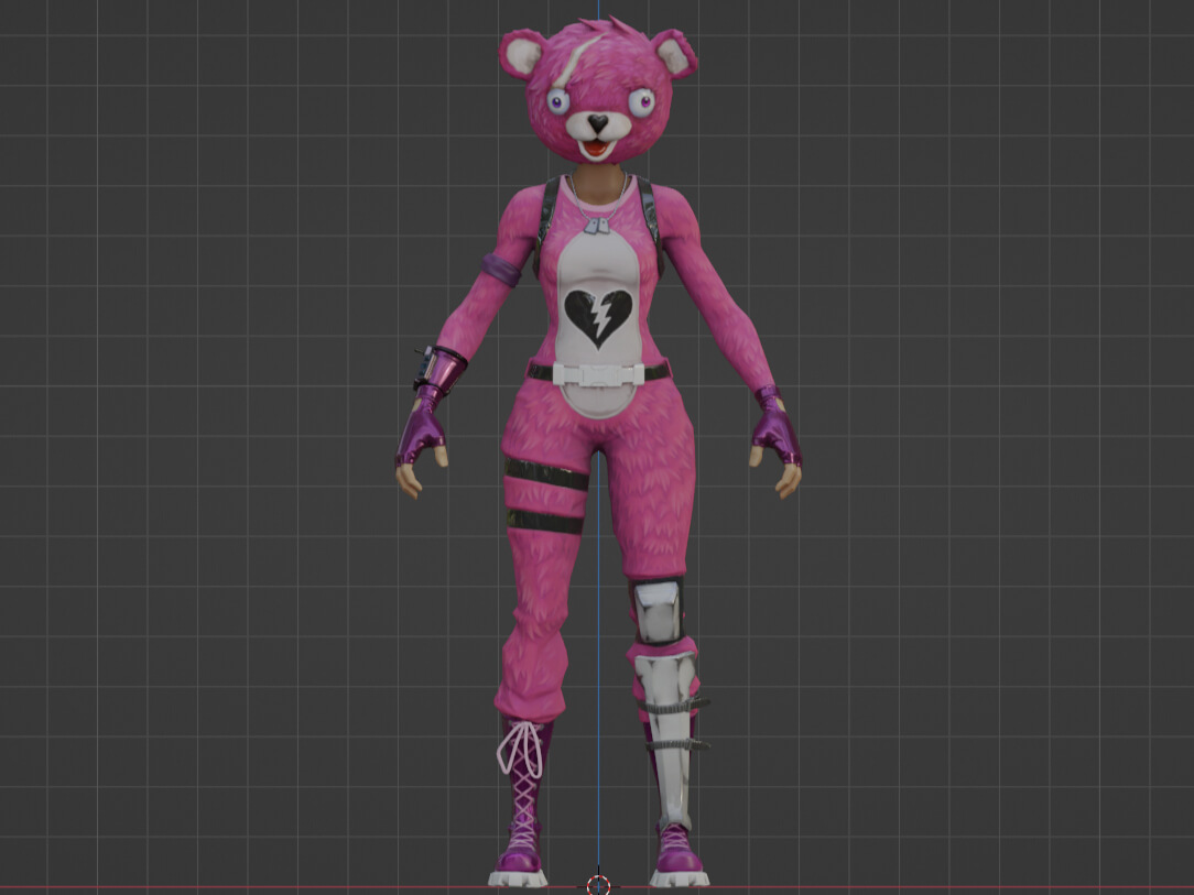 Cuddle Team Leader From Fortnite - 3D Model by geumy