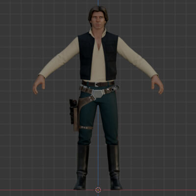 Han Solo From Fortnite - 3D Model by geumy