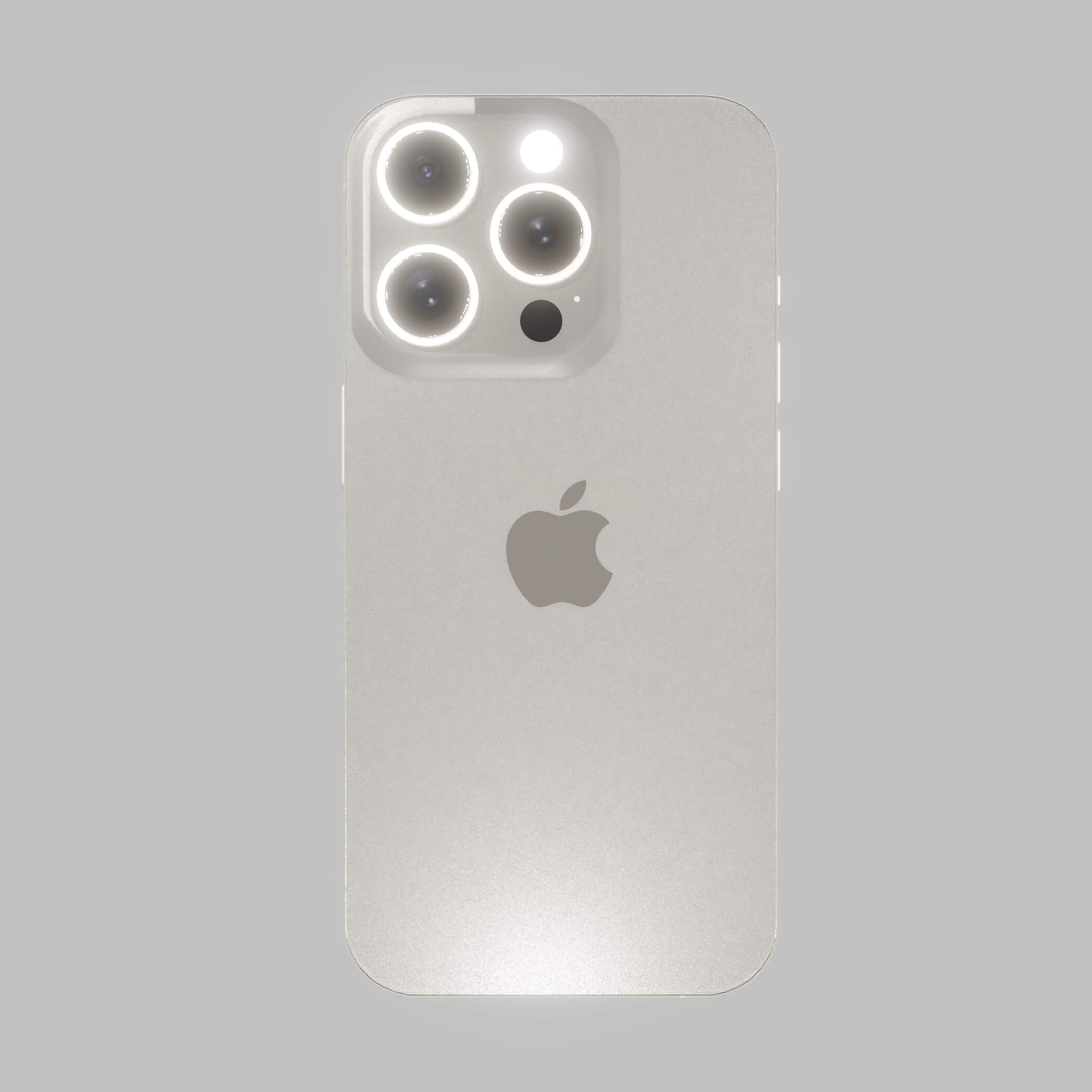 iPhone 15 Pro Natural Titanium - 3D Model by geumy
