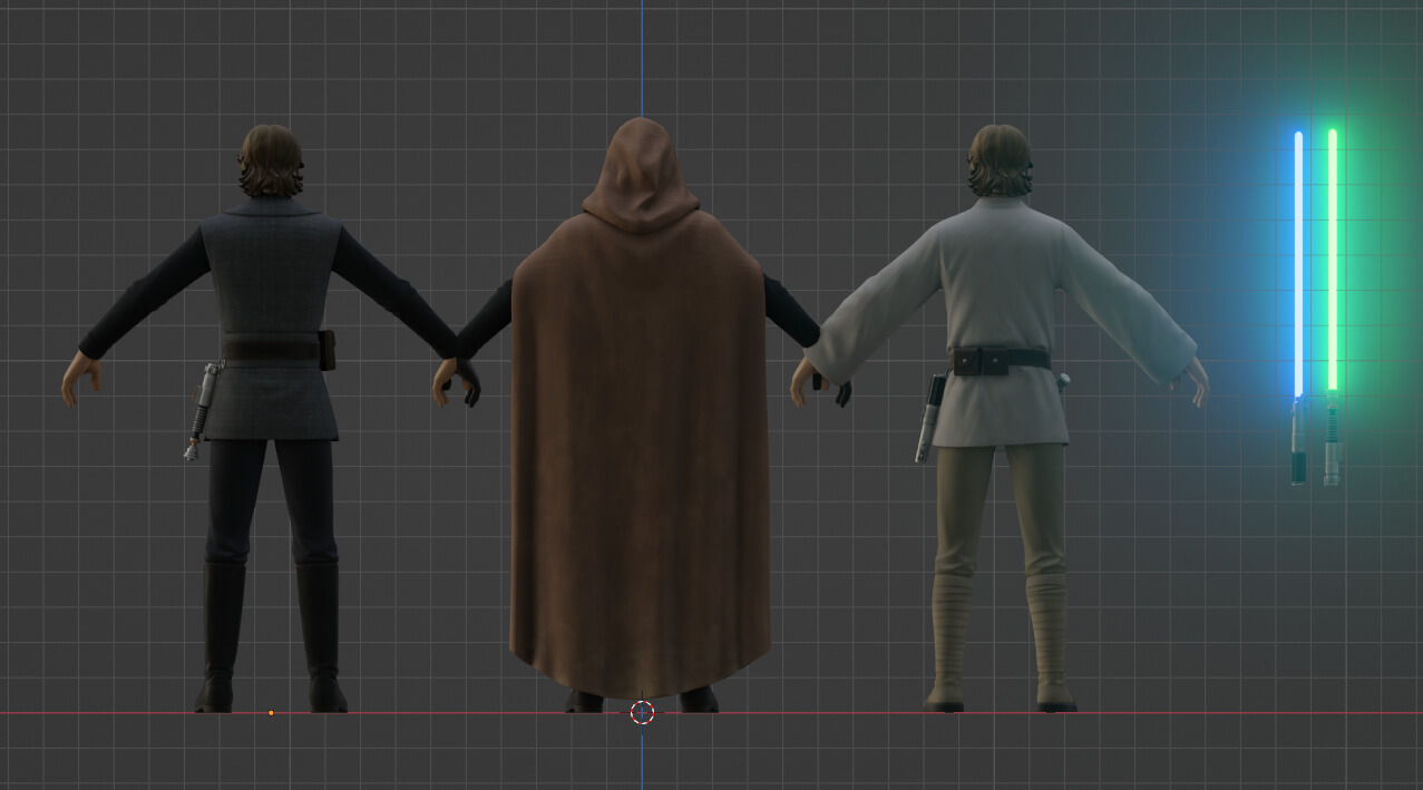 Luke Skywalker From Fortnite (All Styles) - 3D Model by geumy