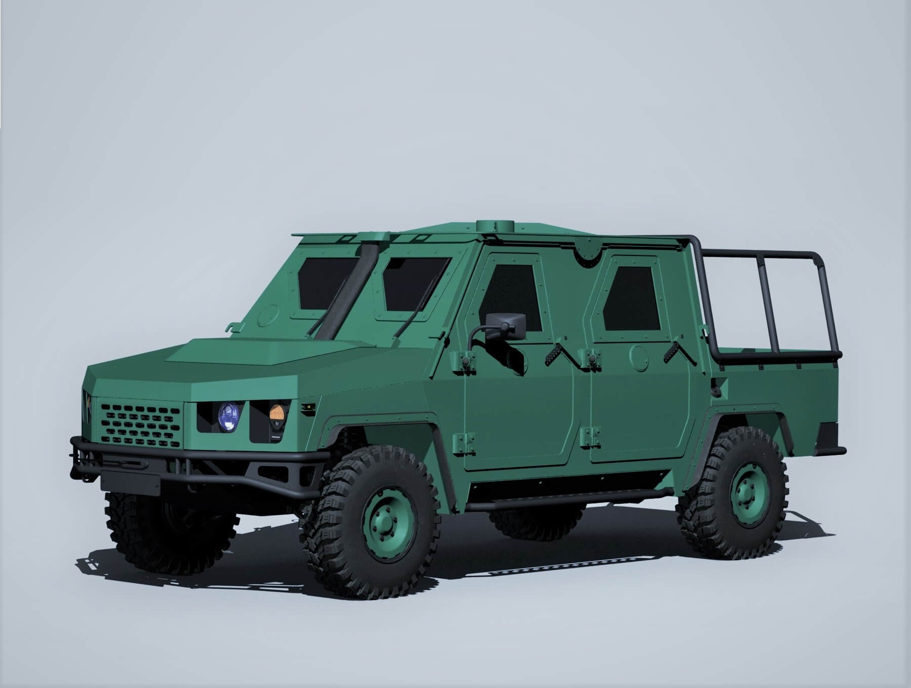 Armaroc - Armored Kind of VW Amaroc 3D Model by GGMVDB