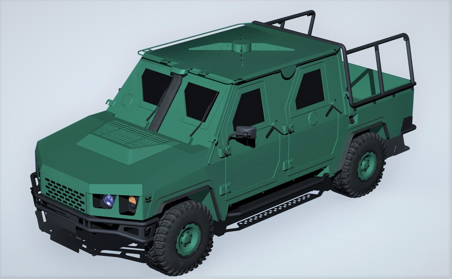 Armaroc - Armored Kind of VW Amaroc 3D Model by GGMVDB