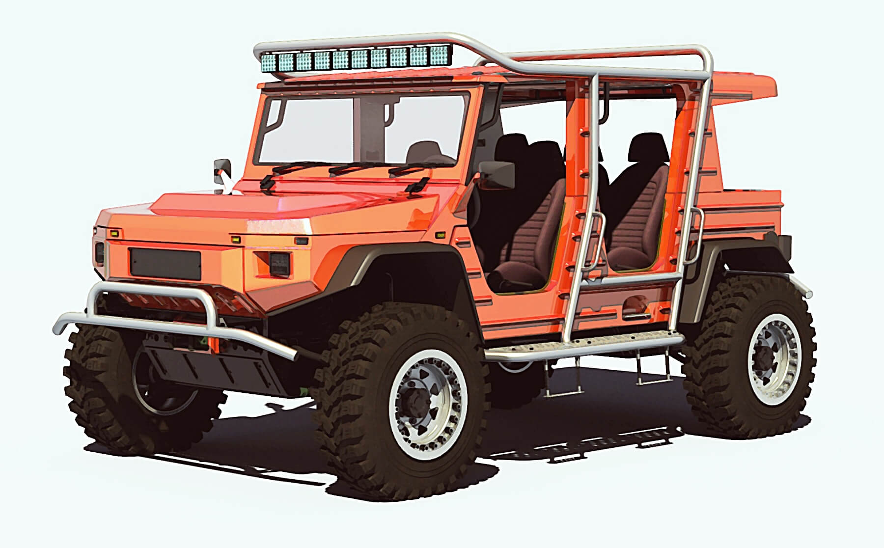 Electric Offroad 4X4 Car - 3D Model by GGMVDB