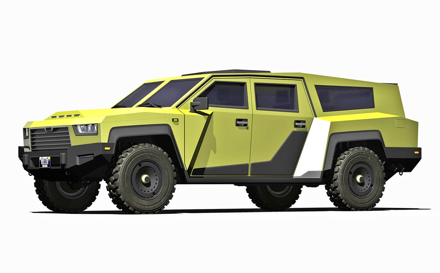 Rizer - concept of armored SUV 3D Render, Digital Art by GGMVDB