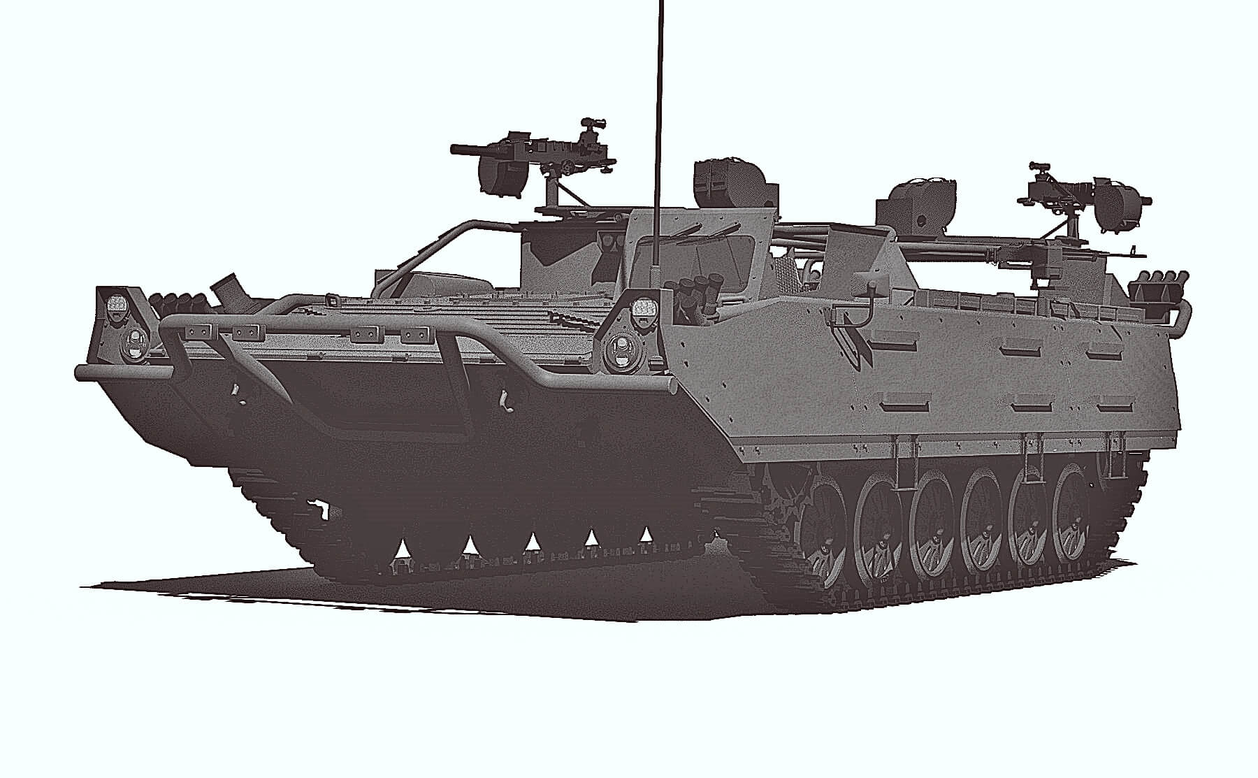 Special Amphibious Vehicle - 3D Model by GGMVDB